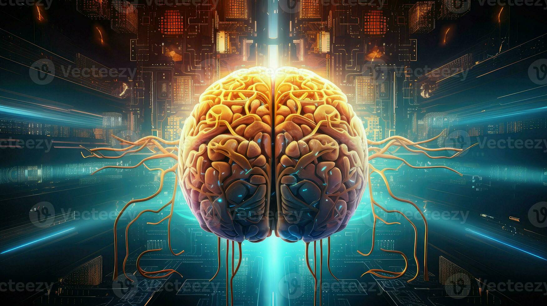 mind brain synapse scan ai generated 29596841 Stock Photo at Vecteezy