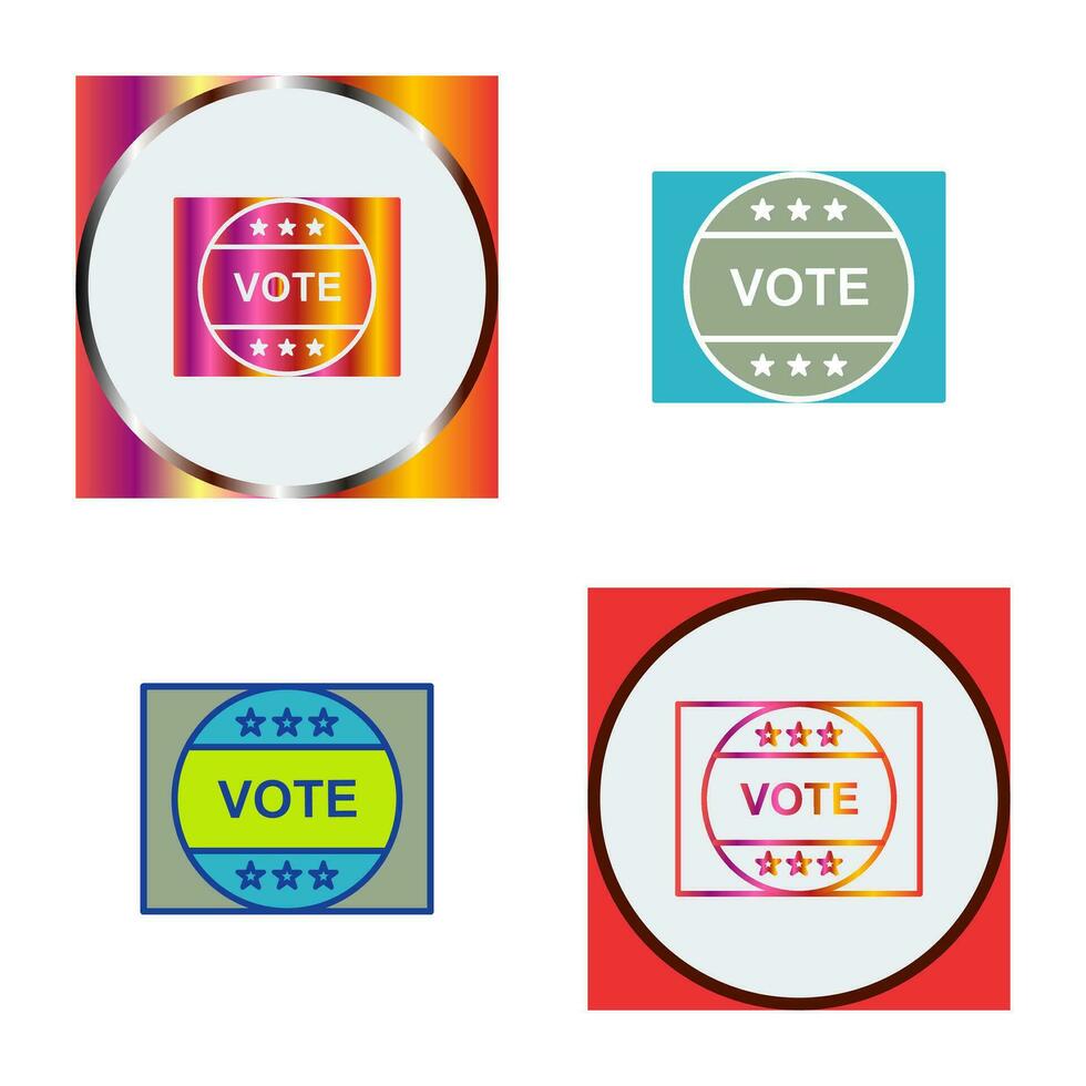 icono de vector de pegatina de voto 29599075 Vector en Vecteezy