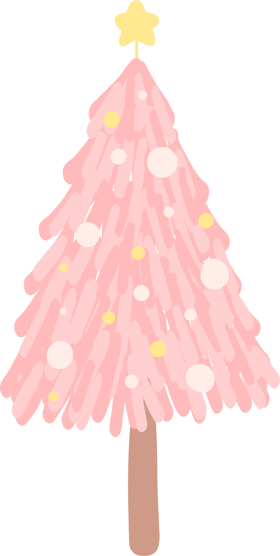 Pink Christmas Tree 29604583 Png