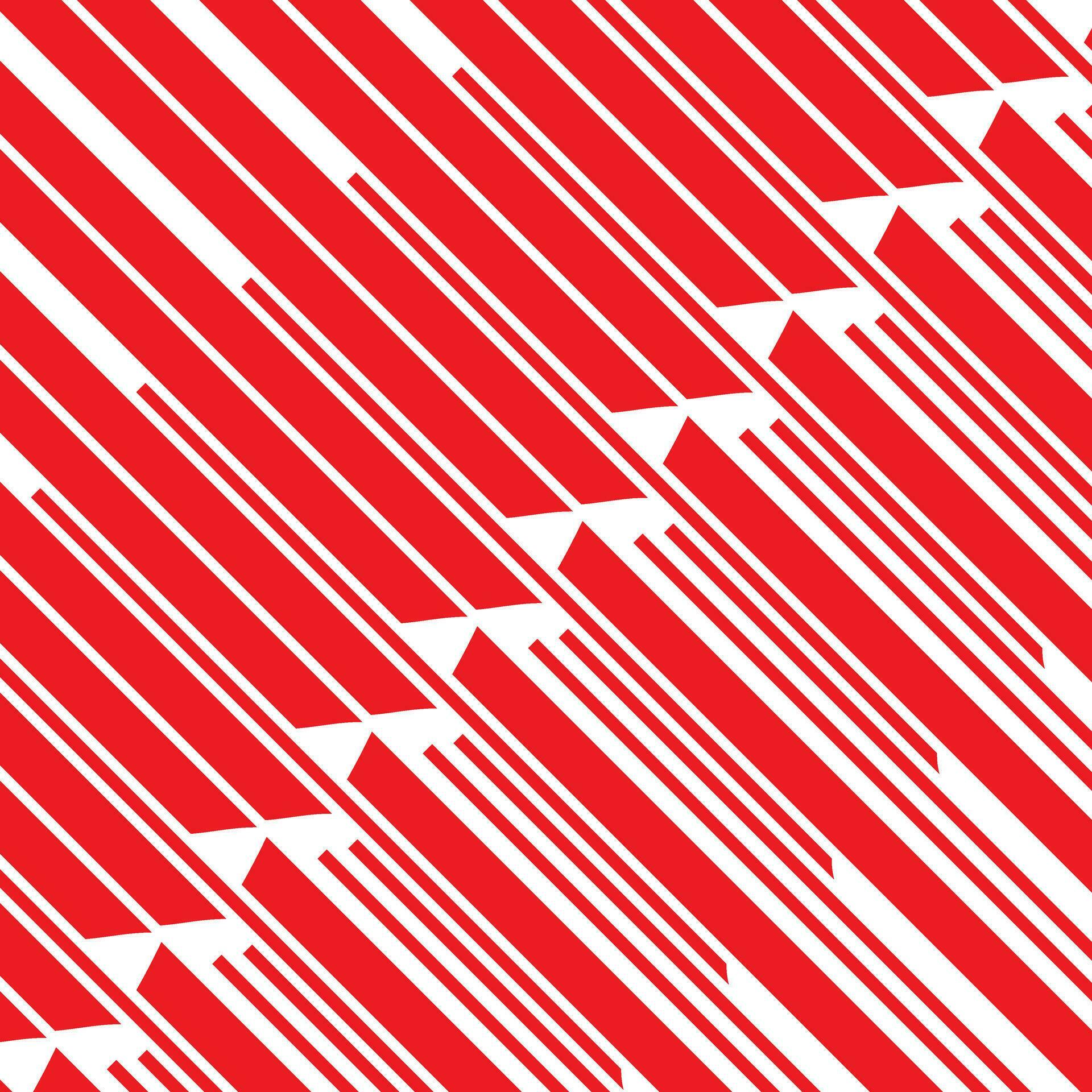 Simple Abstract Red Color Seamlees Wave Digonal Half Line Pattern