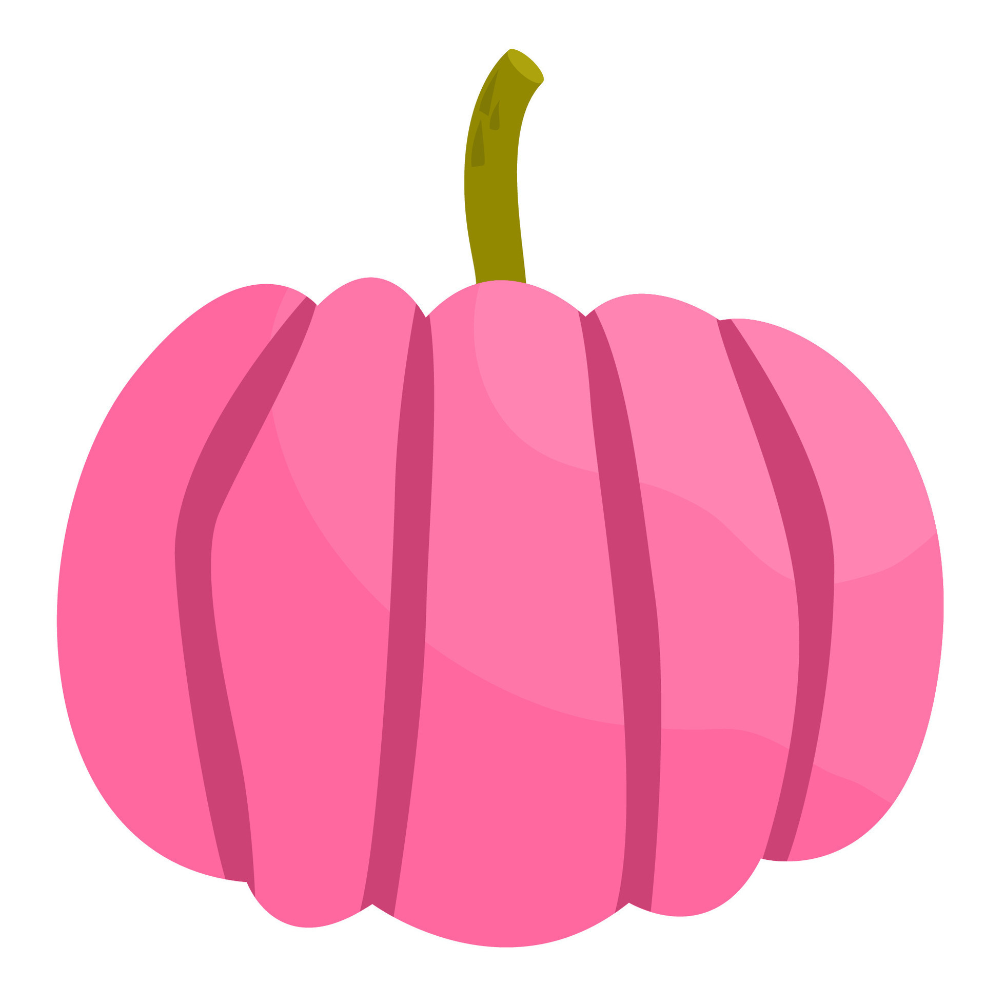 Cute simple pink pumpkins. Happy Halloween. Thanksgiving design. Autumn ...