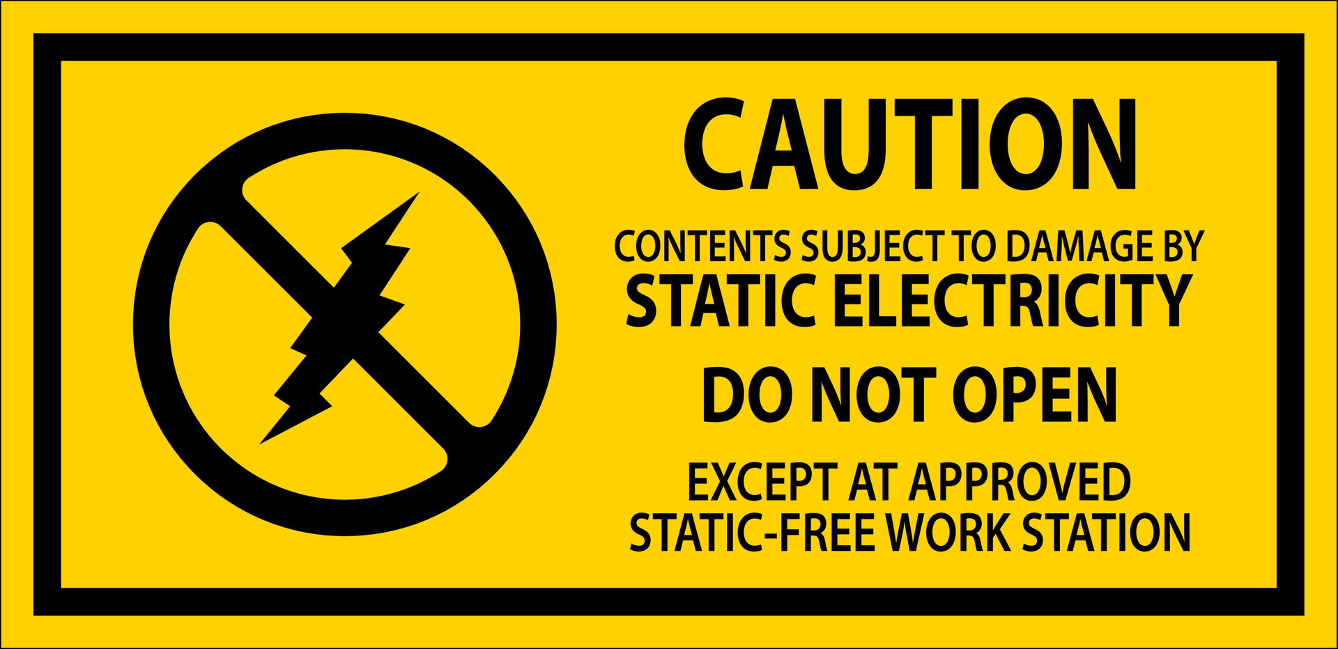 Fluorescent Red Anti-Static Labels Caution Do Not Open 29624010 Vector ... Fluorescent Red Anti-Static Labels Caution Do Not Open 29624010 Vector ...
