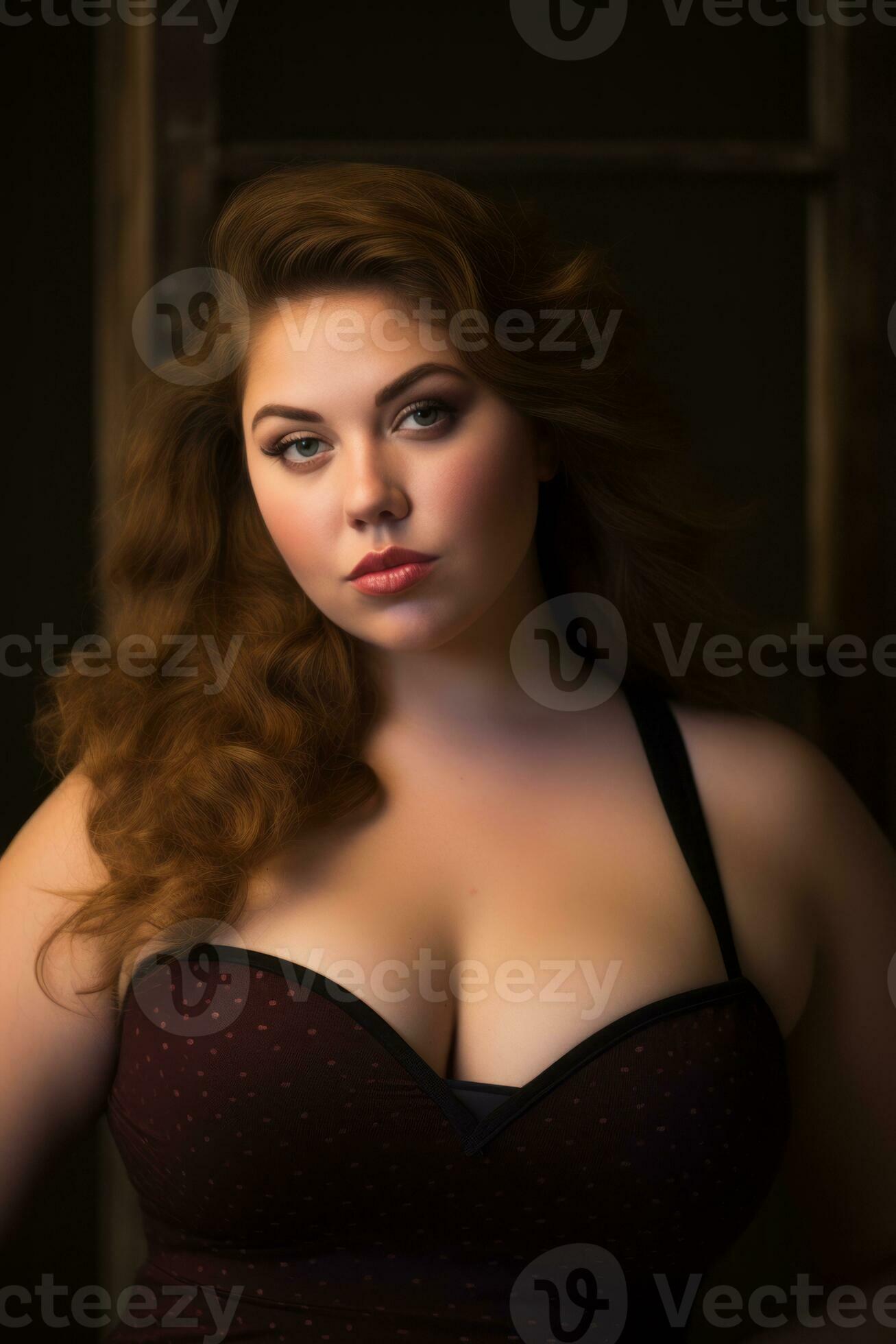 a beautiful woman with big breasts posing for the camera generative ai 29686852 Stock Photo at ...