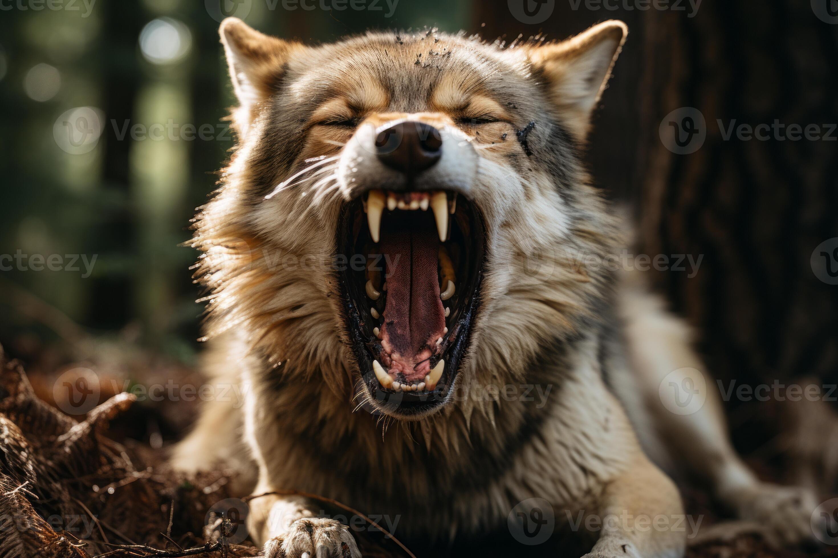 Snarling Wolf Profile