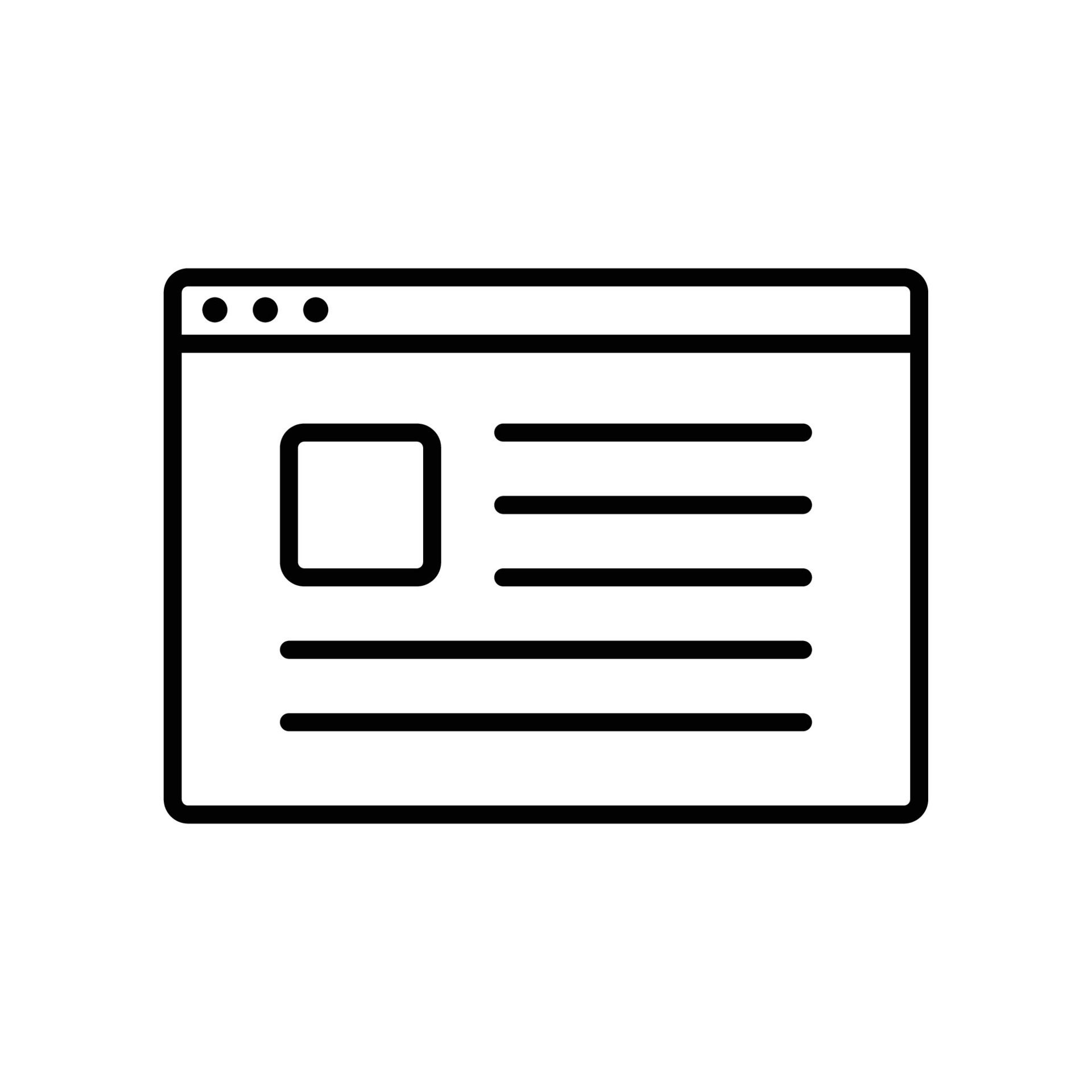 Window Icon Vector Web Browser Website Computer Concept Design