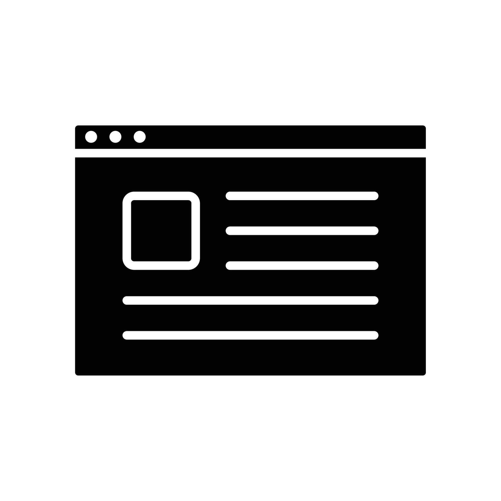 Window Icon Vector Web Browser Website Computer Concept Design