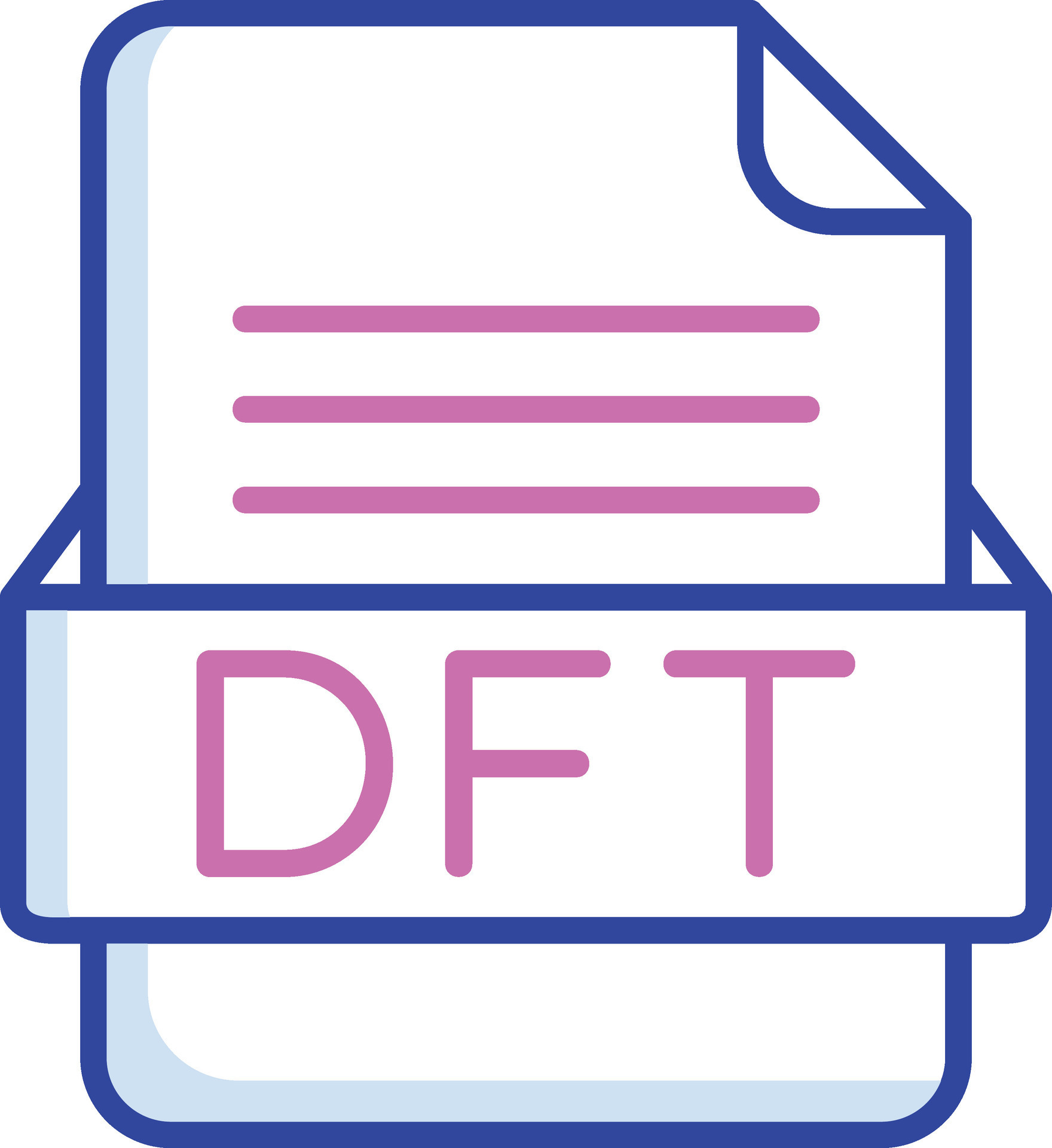Dft File Format Vector Icon 29697370 Vector Art At Vecteezy