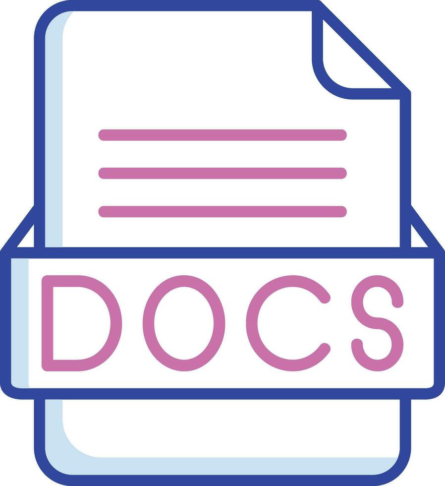 DOCS File Format Vector Icon 29697430 Vector Art at Vecteezy