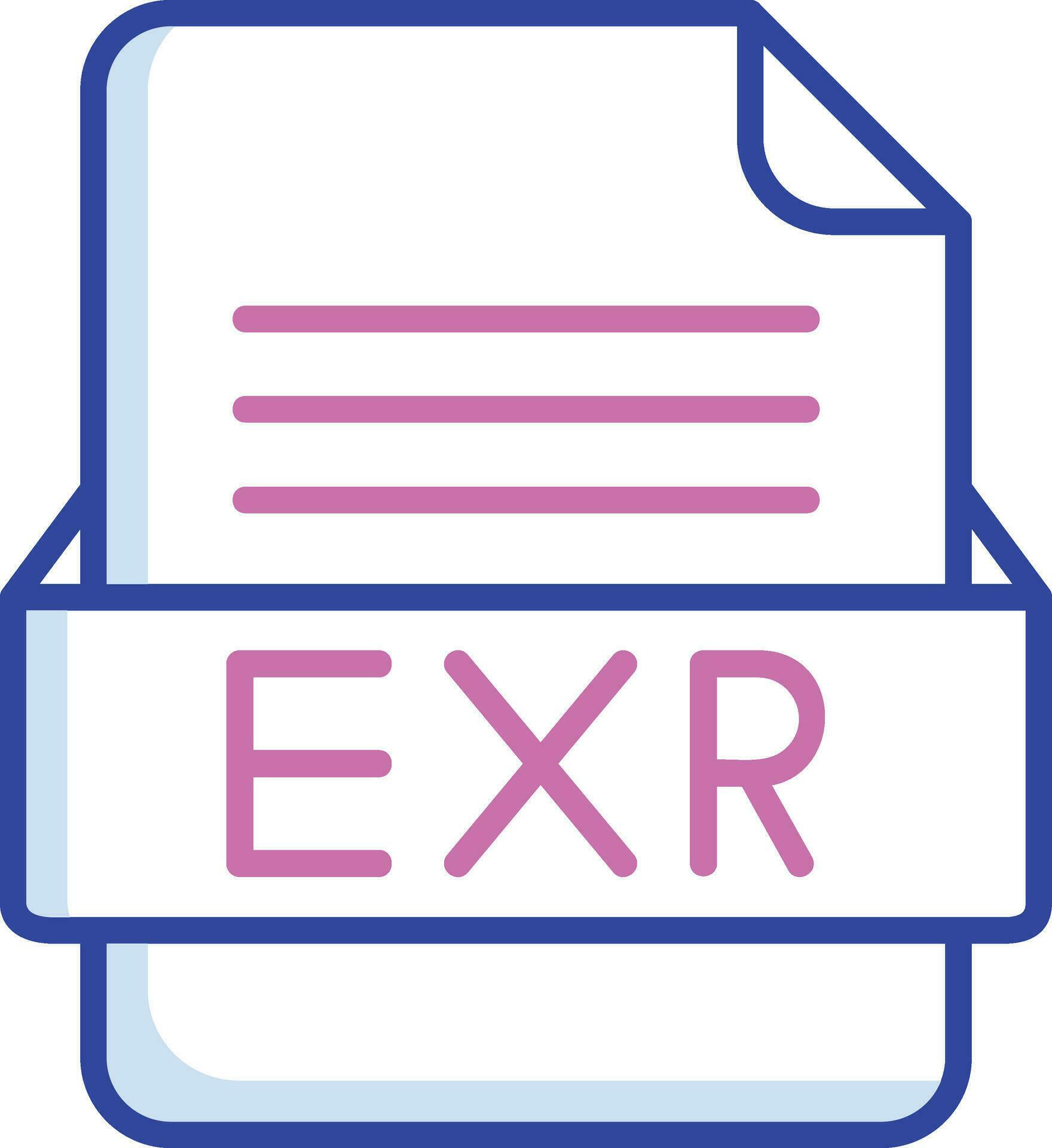 Exr File Format Vector Icon 29699405 Vector Art At Vecteezy