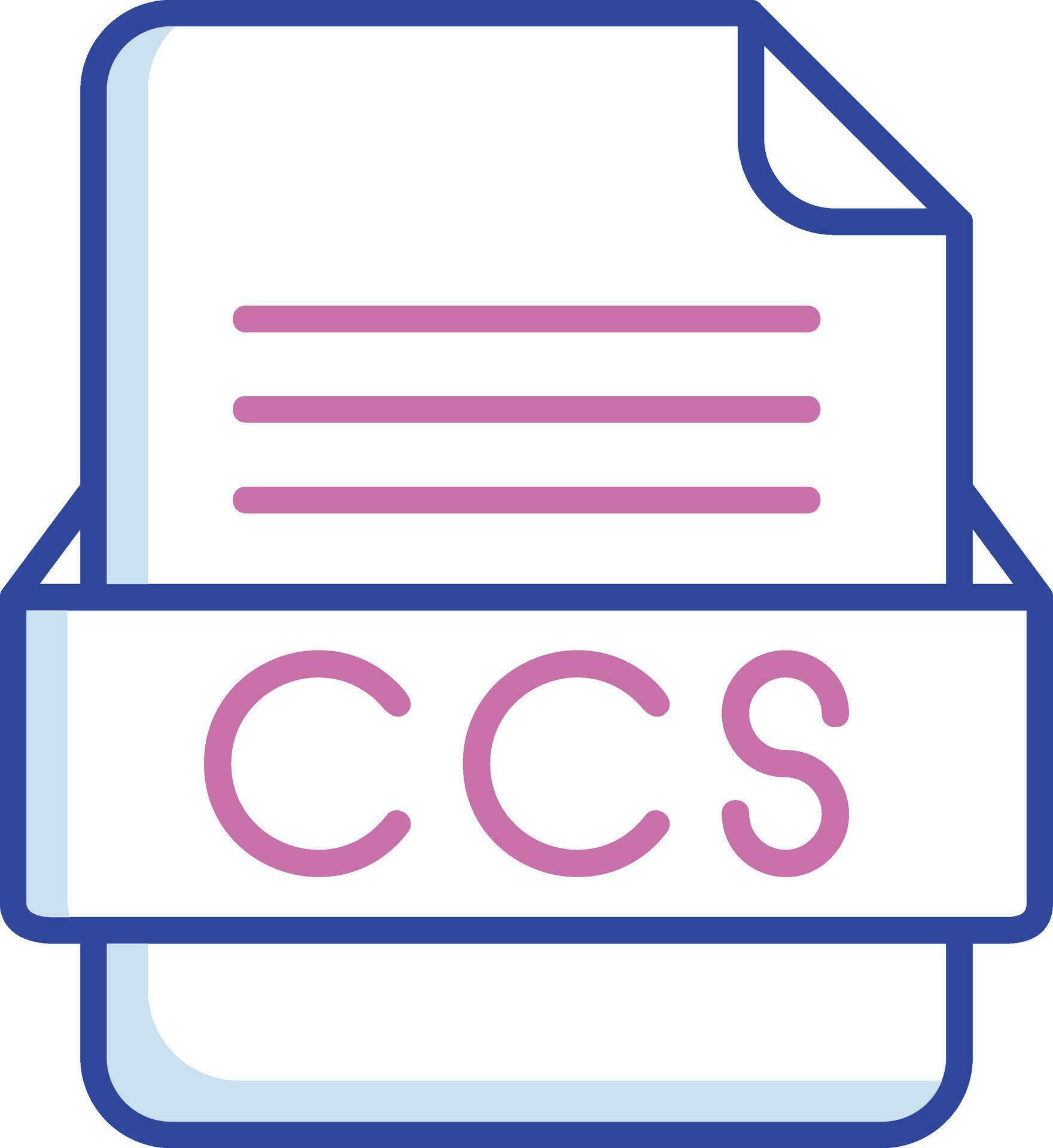 Ccs File Format Vector Icon 29699474 Vector Art At Vecteezy