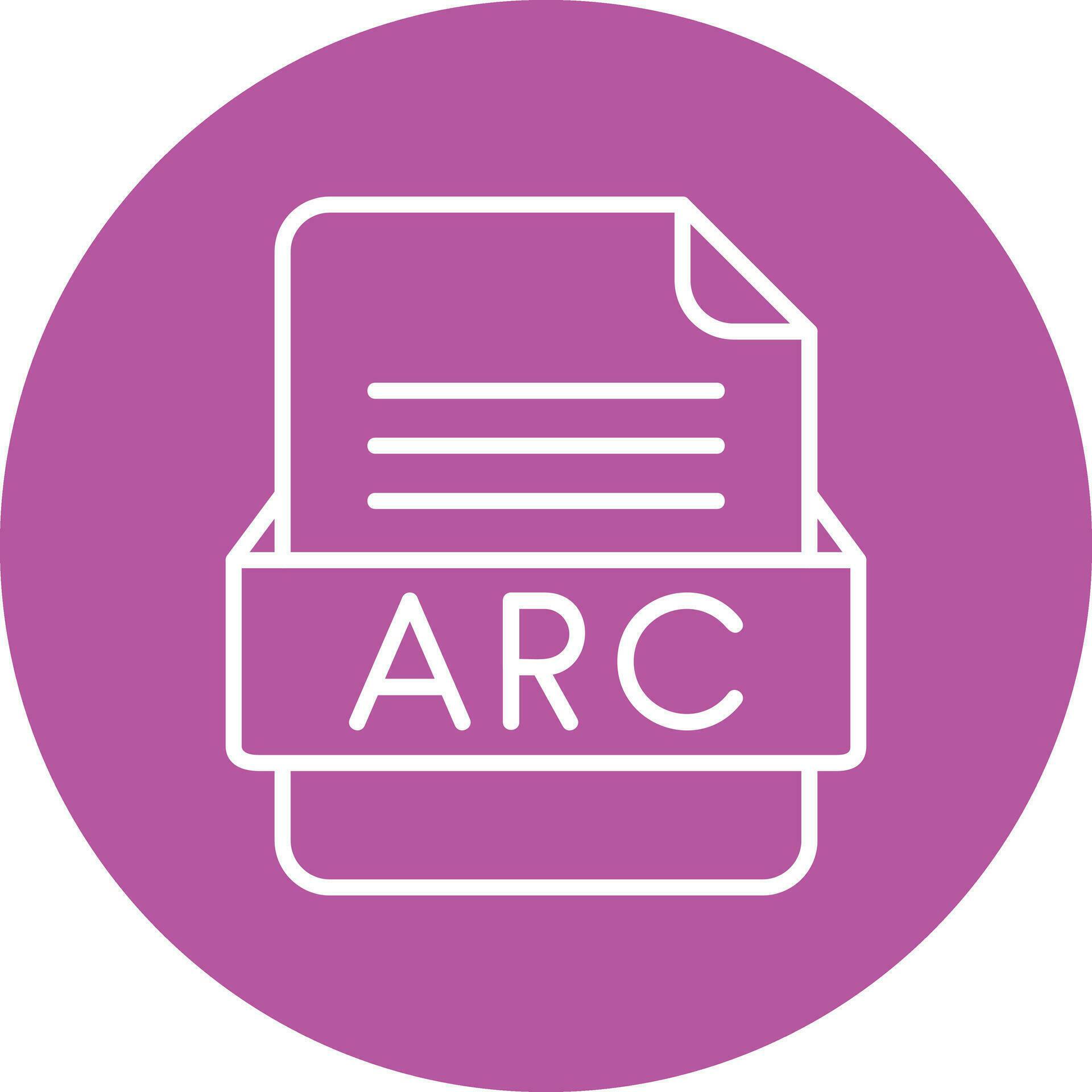 Arc File Format Vector Icon 29700200 Vector Art At Vecteezy