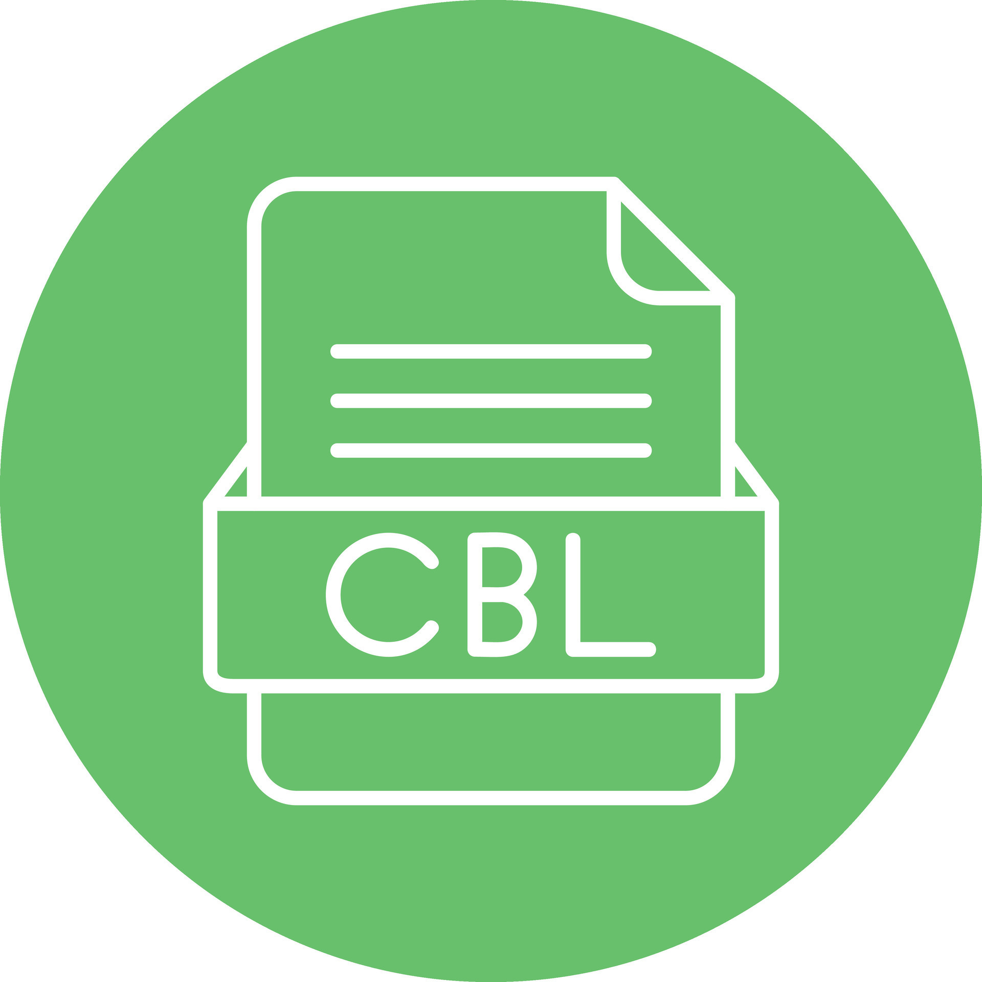 cbl archivo formato vector icono 29701746 Vector en Vecteezy