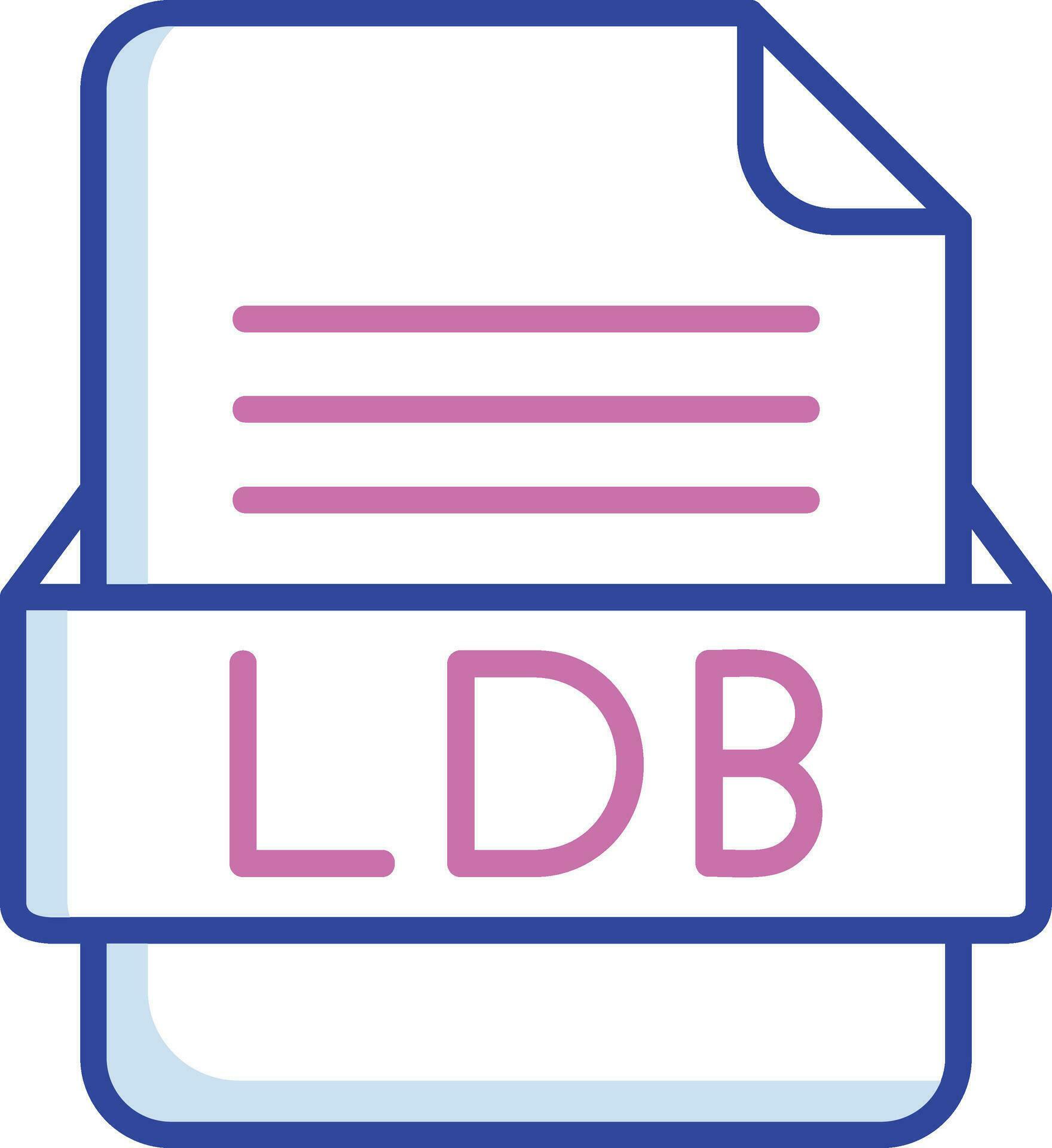 LDB File Format Vector Icon 29702007 Vector Art at Vecteezy