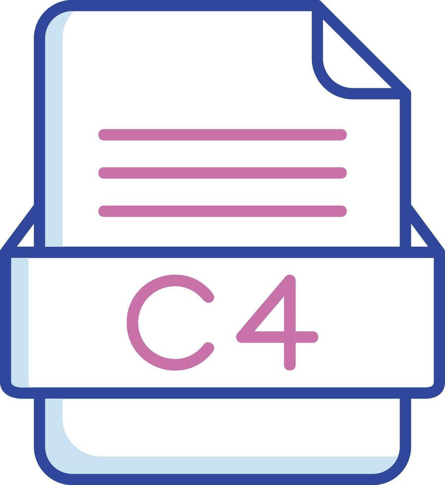 C4 File Format Vector Icon 29702031 Vector Art at Vecteezy