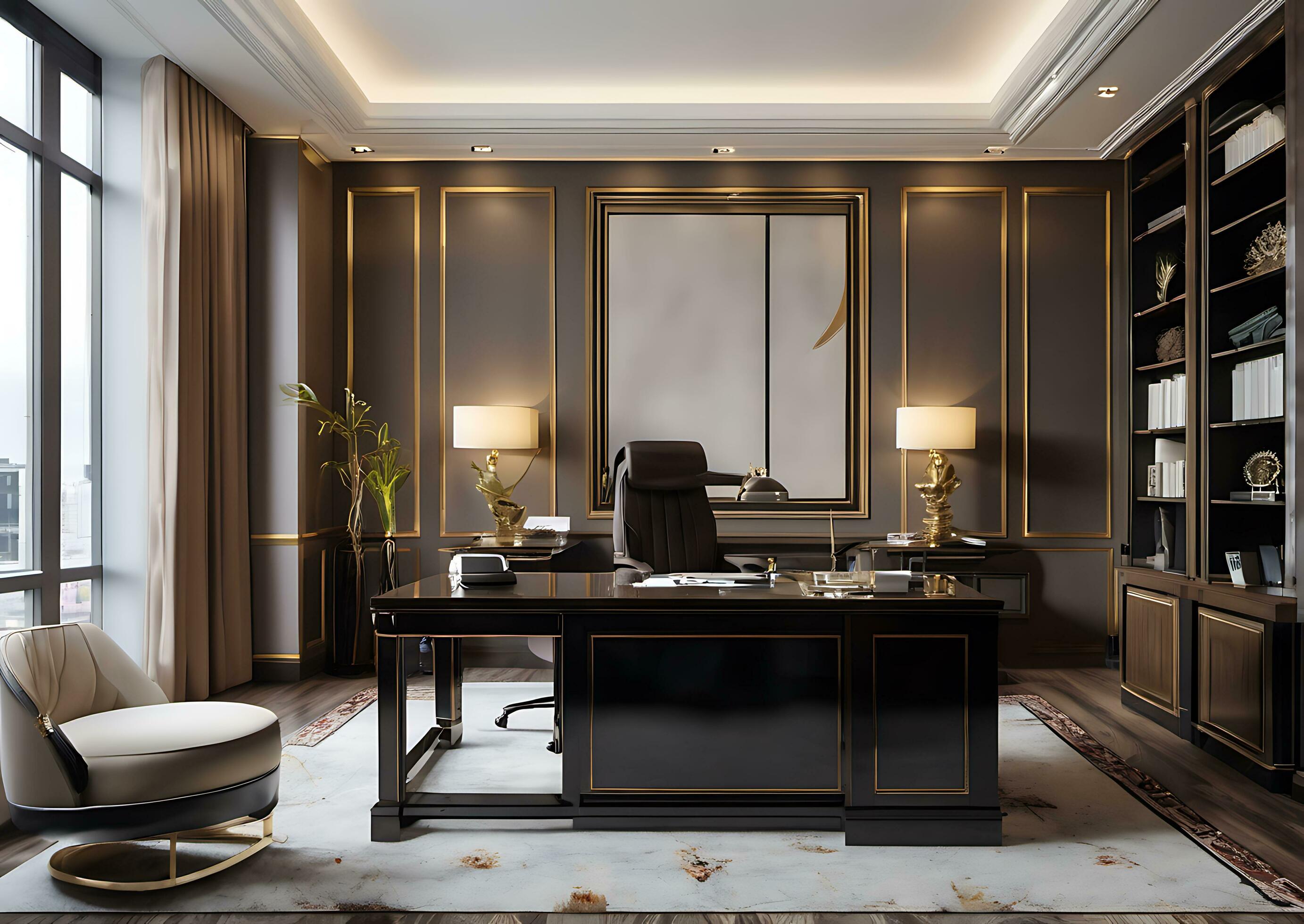 Luxury Office and Working Room in Executive Office AI Generated 29703411 Stock Photo at Vecteezy