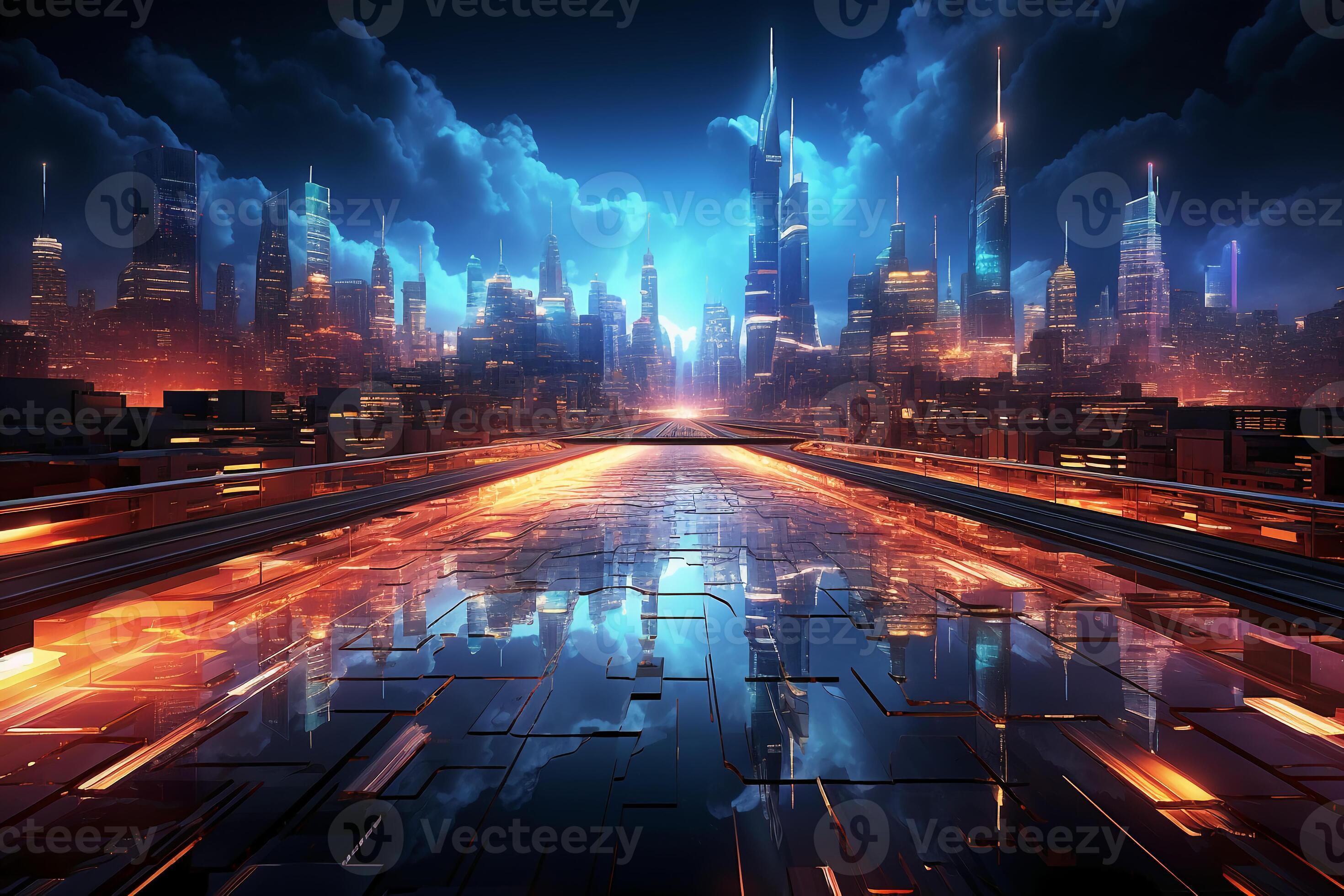 photo realistic data packet flowing throughout the internet as seen ...