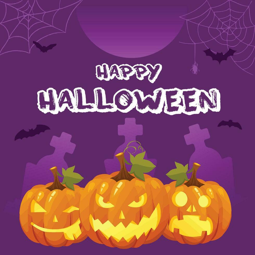 Happy Halloween Post 29709979 Vector Art At Vecteezy
