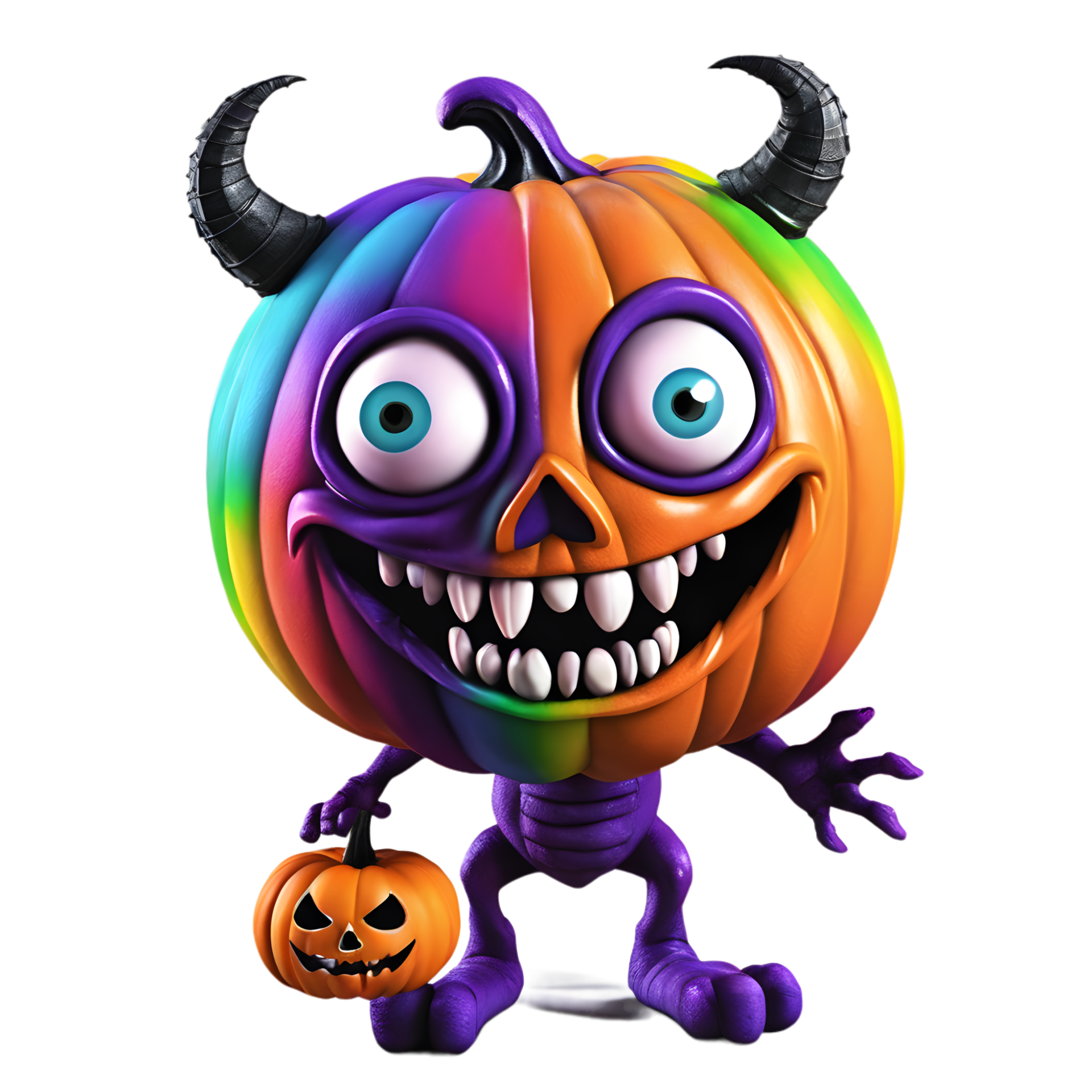 Halloween Monster Clipart, Happy Halloween Day Design, Generative AI ...