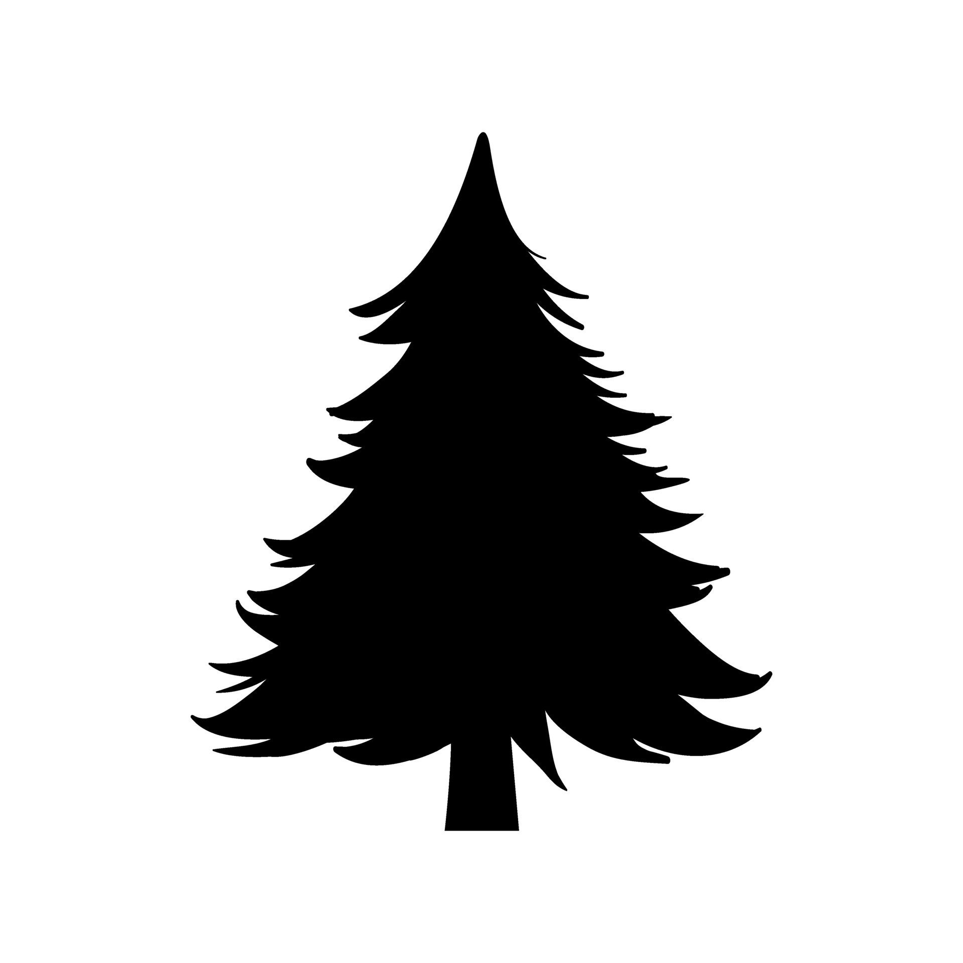 Pine tree icon vector. Christmas tree illustration sign. Pine symbol or ...
