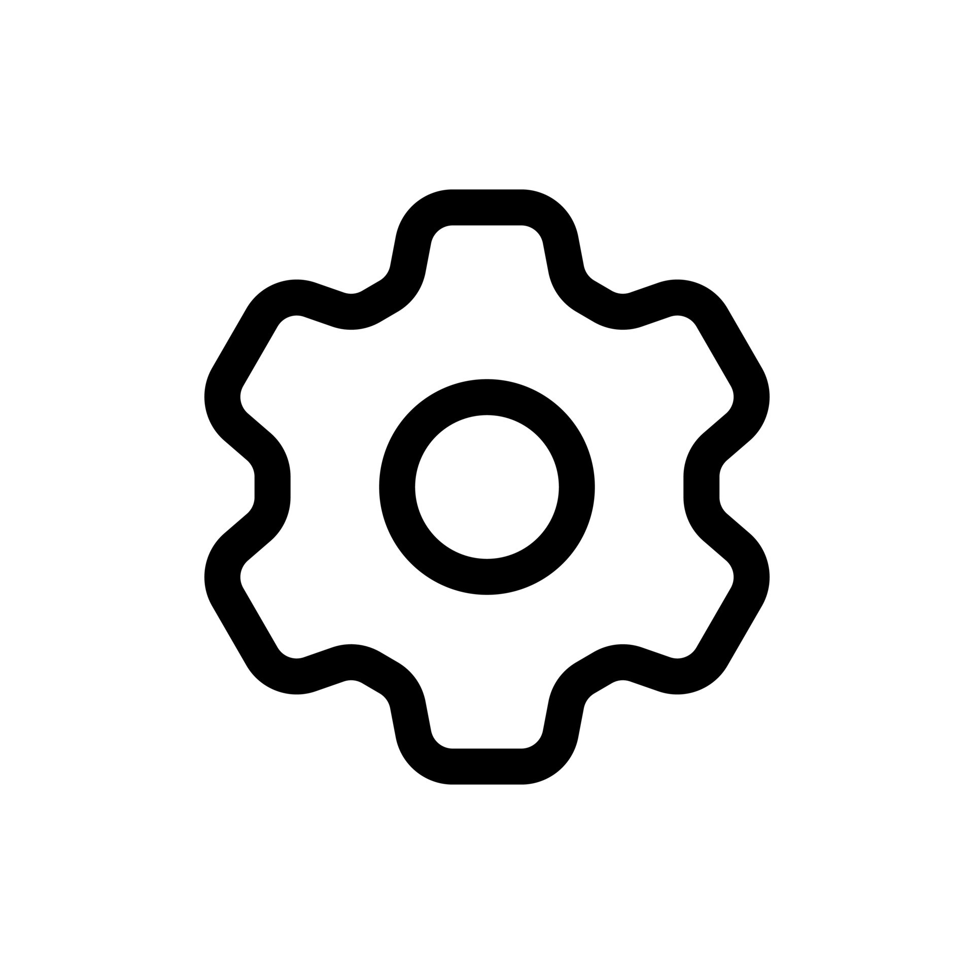 Setting icon in trendy flat style isolated on white background. Setting ...