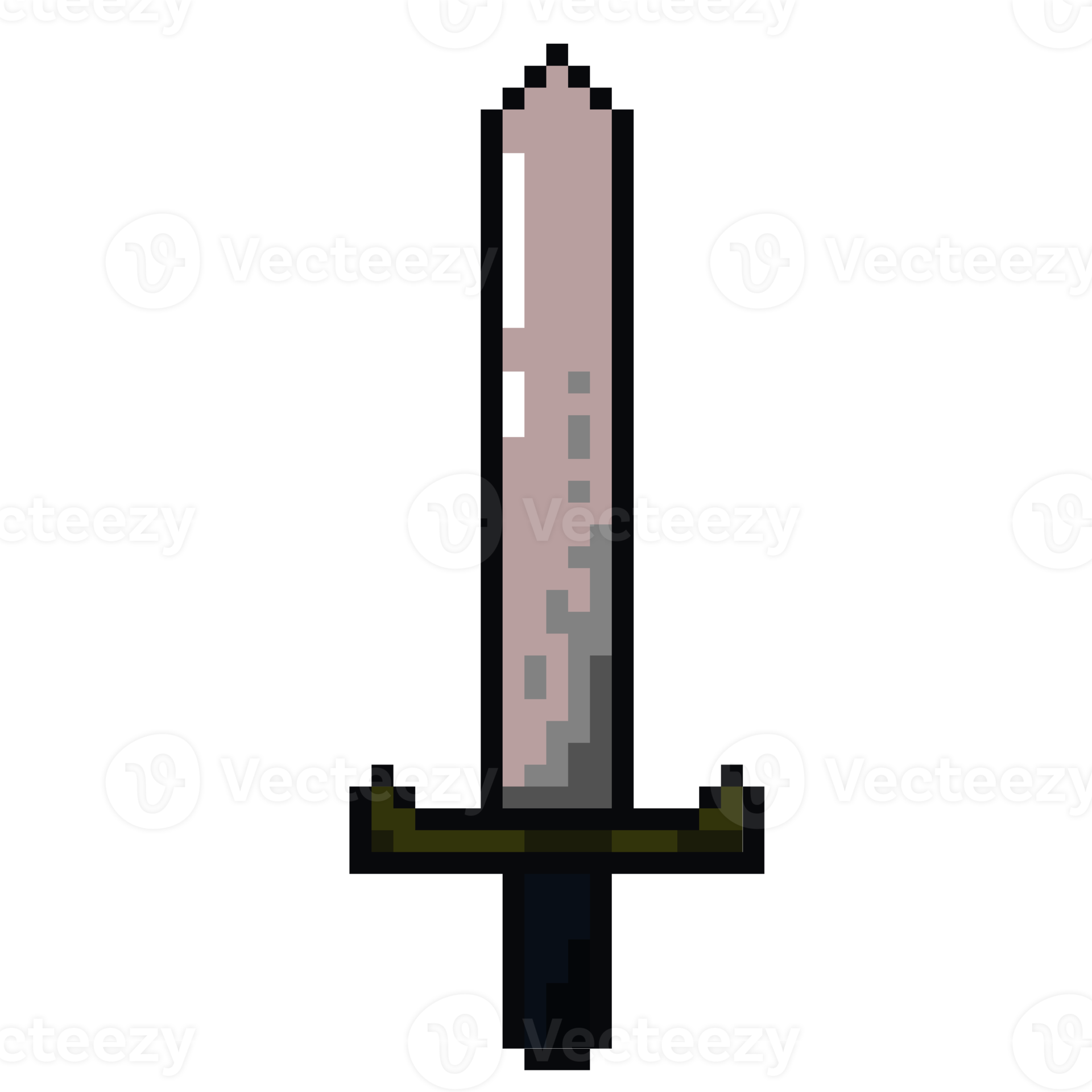 pixelated sharp sword weapon illustration 29722710 PNG