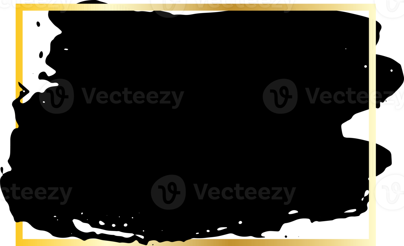 Black ink grunge brush stroke. 29728572 PNG