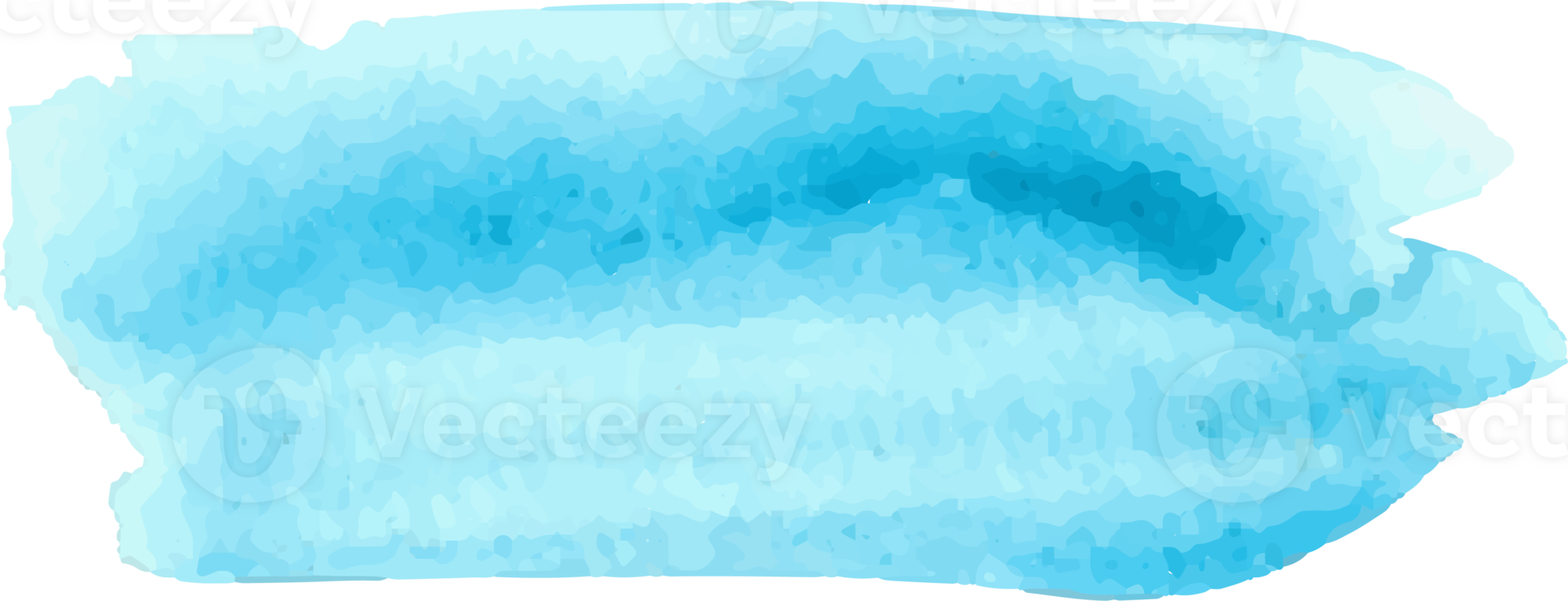 Blue watercolor brush stroke. 29728600 PNG