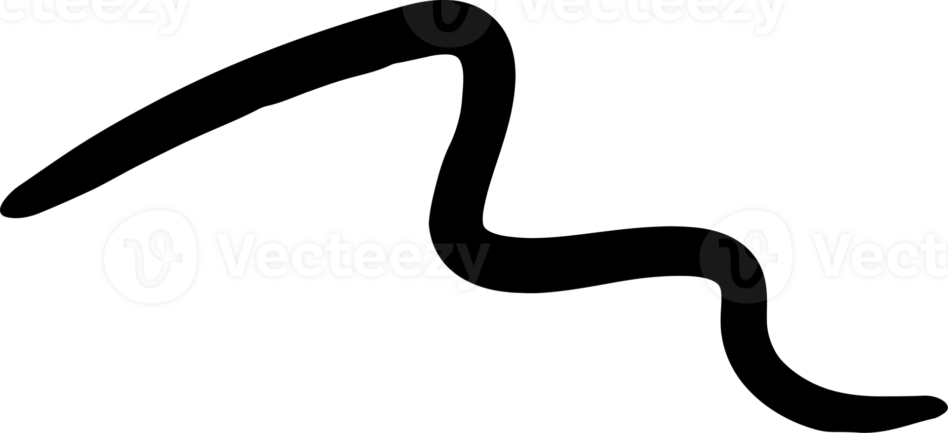 Black ink grunge brush stroke. 29728874 PNG