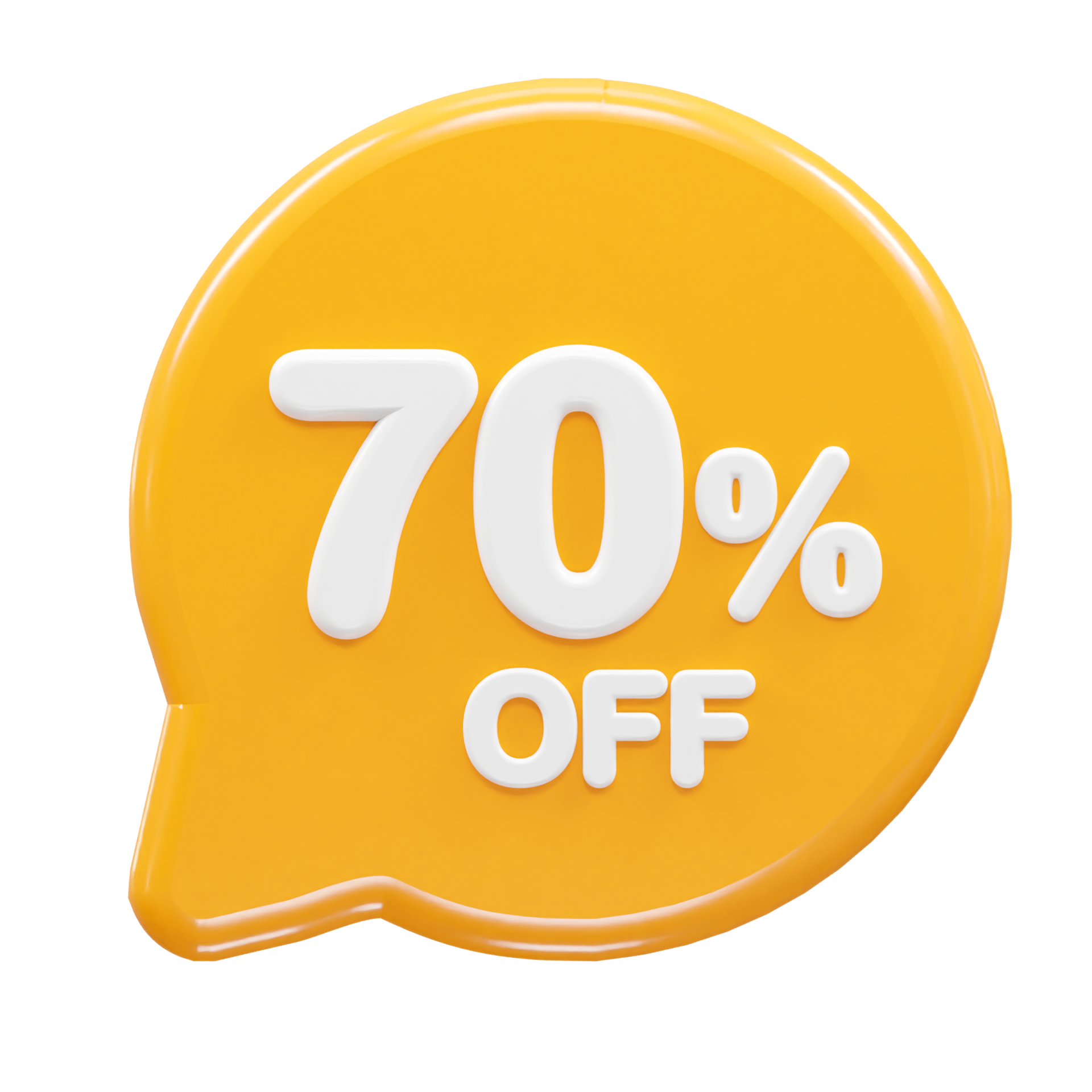 70 Percent Off Text Effect 3d Rendering Illustration 29730471 PNG