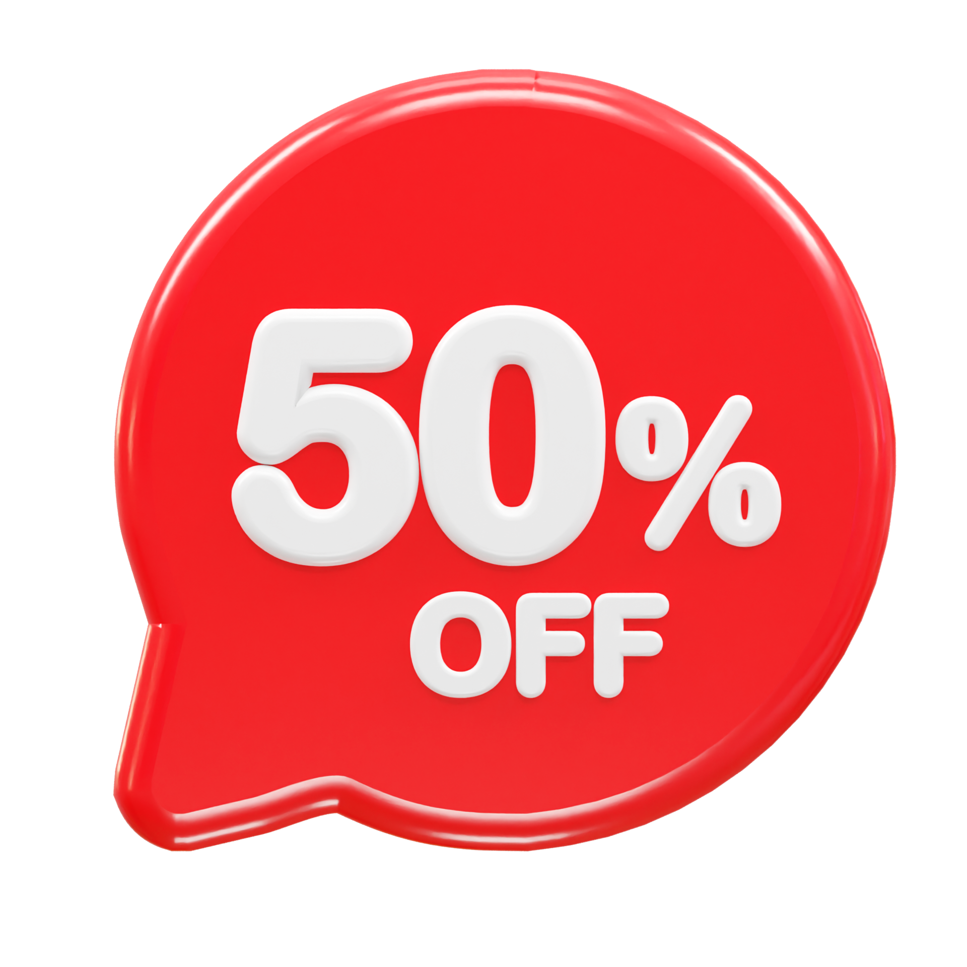50 percent off text effect 3d rendering illustration 29730480 PNG
