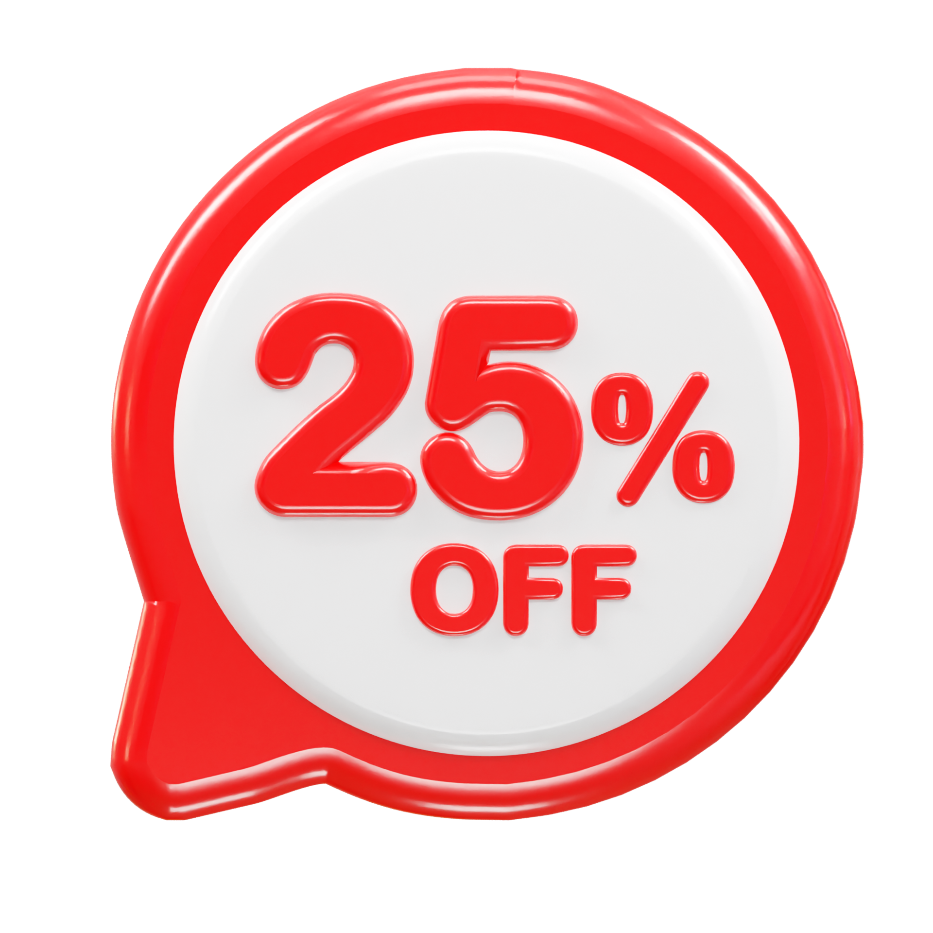 25 Percent Off Text Effect 3d Rendering Illustration 29730491 PNG