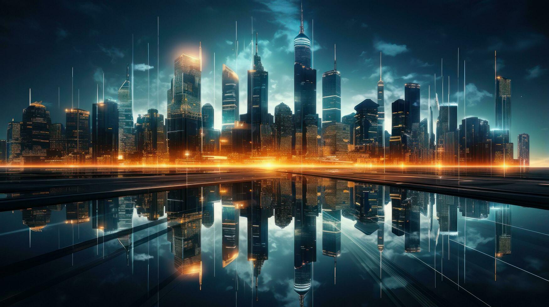 Futuristic cityscape with glowing high-tech architecture 29735803 Stock ... Futuristic cityscape with glowing high-tech architecture 29735803 Stock ...