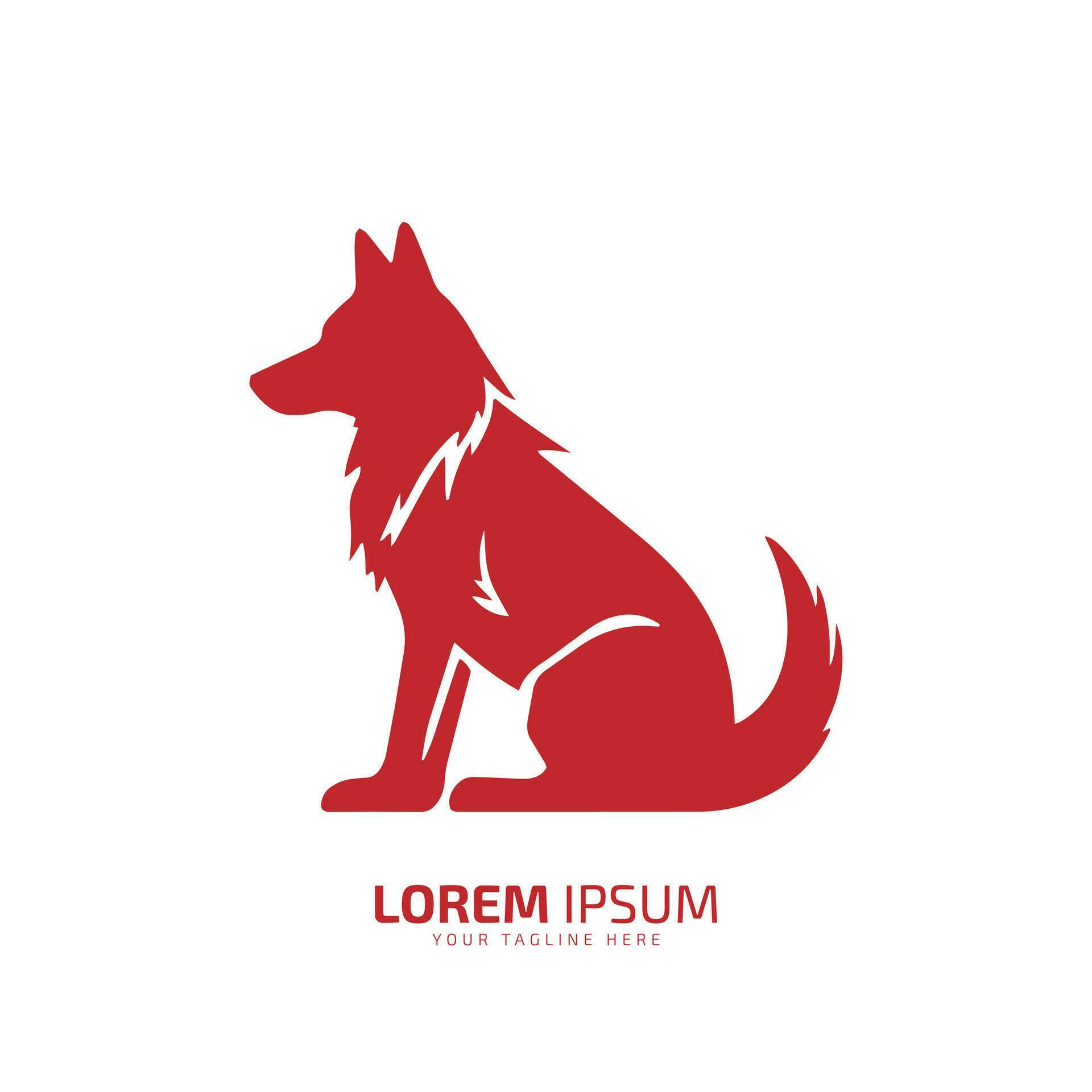minimal and abstract wolf logo coyote icon dog silhouette jackal vector silhouette 29735923 ...