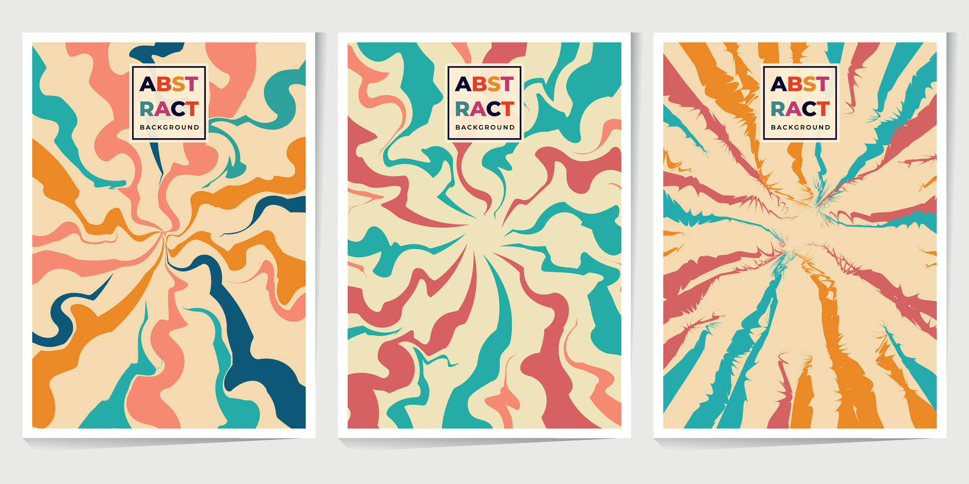 Abstract groovy seamless pattern. Sunburst, swirl, geometric, waves ...