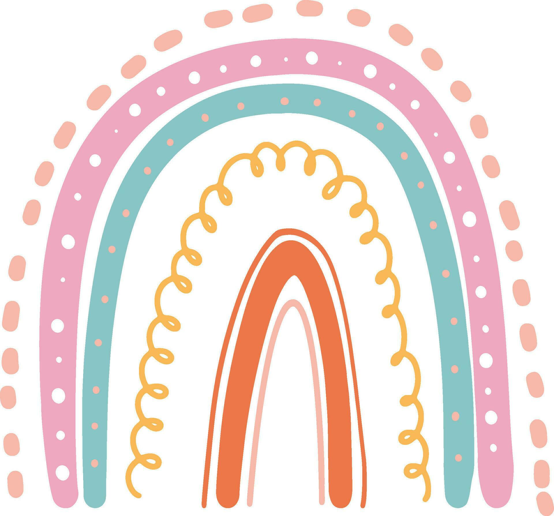 Boho Rainbow Element 29746588 Vector Art at Vecteezy