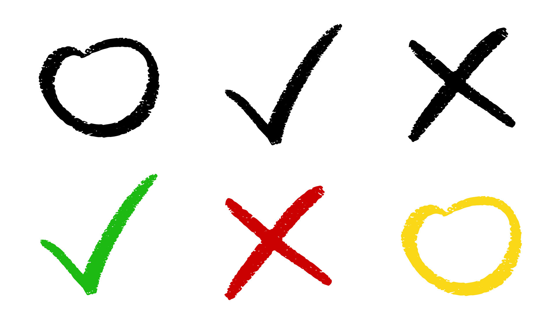 Check Mark Circle And Cross For Selection 29748488 Vector Art At Vecteezy