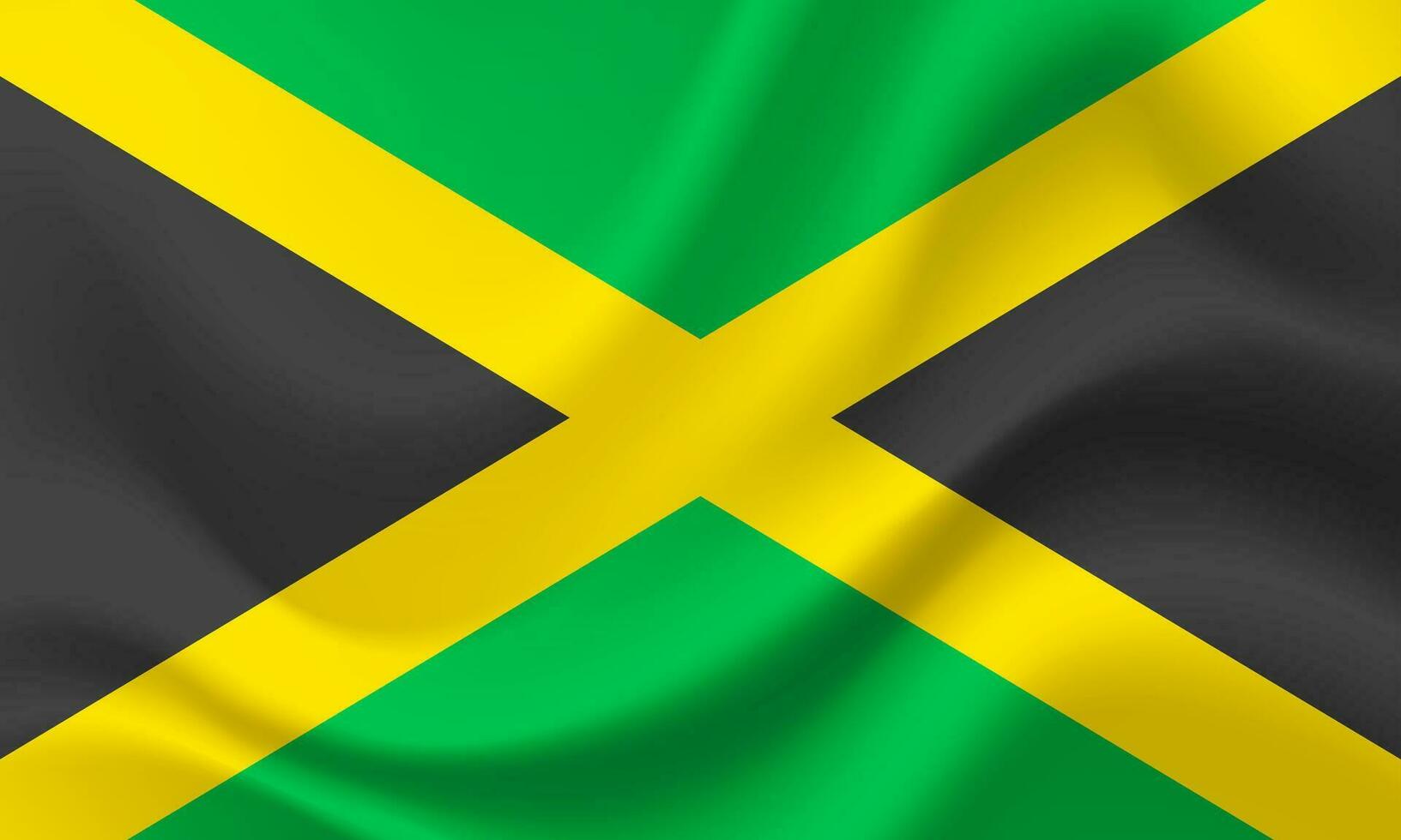 Jamaica bandera. símbolo de Jamaica bandera. vector bandera ilustración. colores y proporción ...