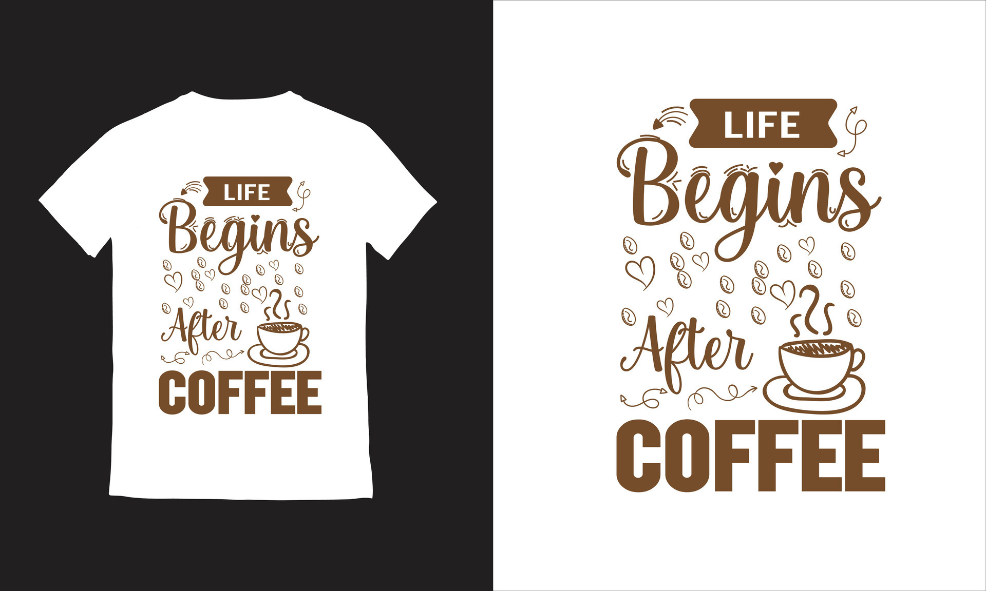 Coffee tshirt design typography coffee cup t-shirt vector template ...
