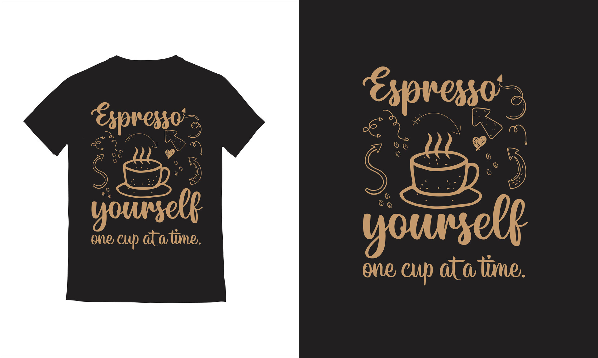 Coffee tshirt design typography coffee cup t-shirt vector template ...