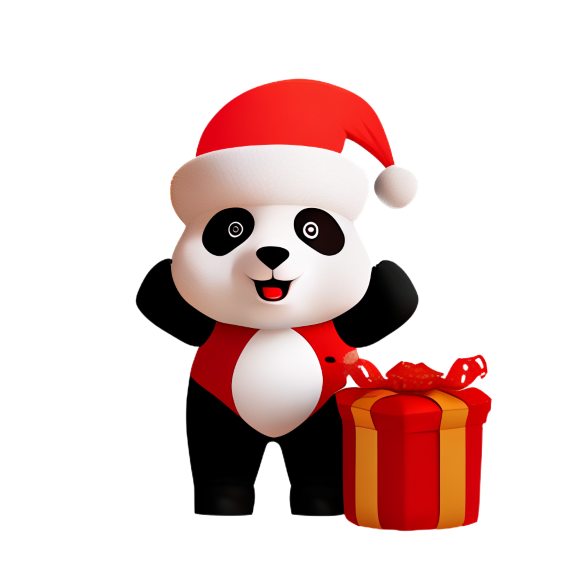 Panda Cute christmas AI Generative 29751809 PNG