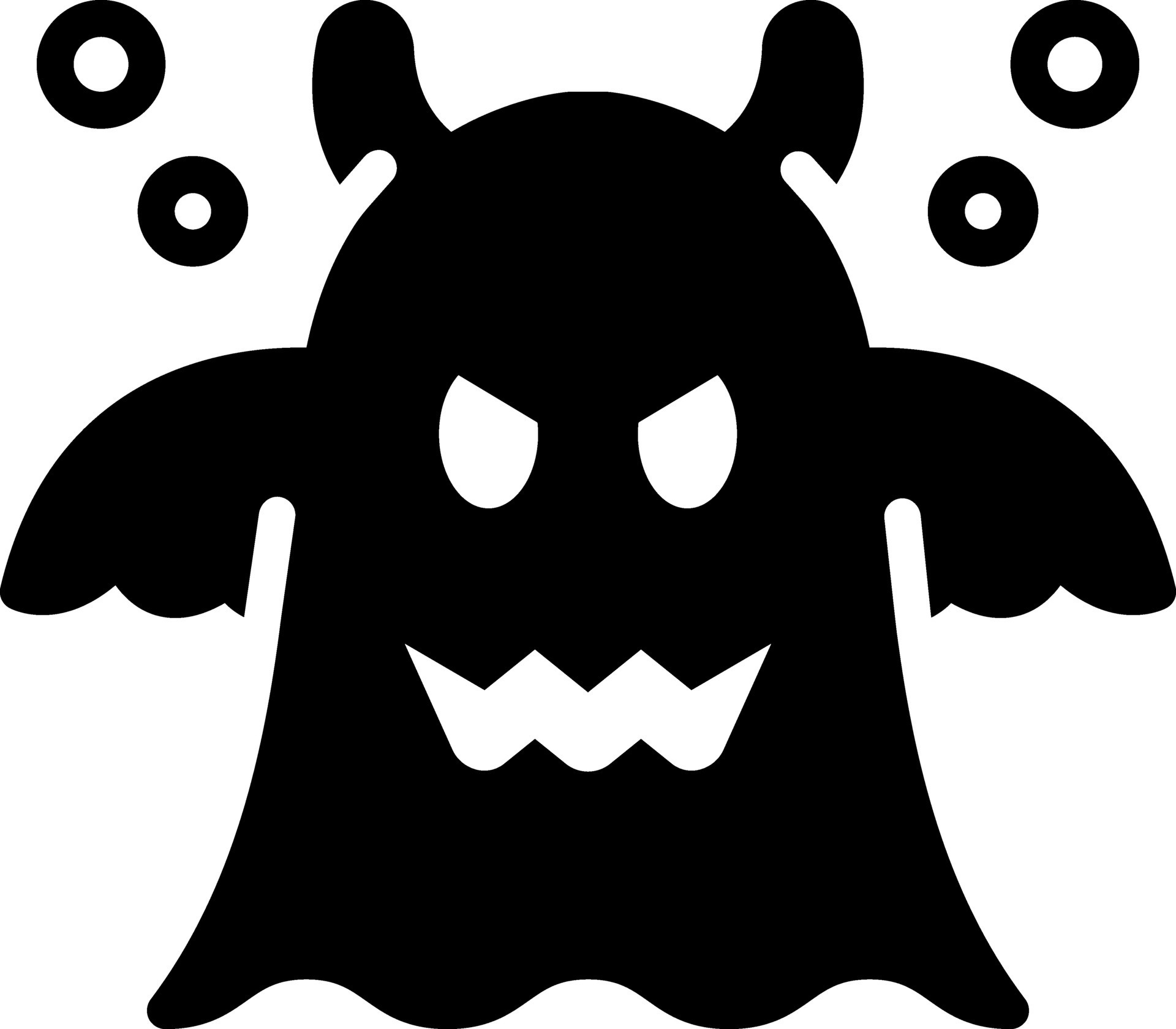 solid icon for ghost 29753210 Vector Art at Vecteezy