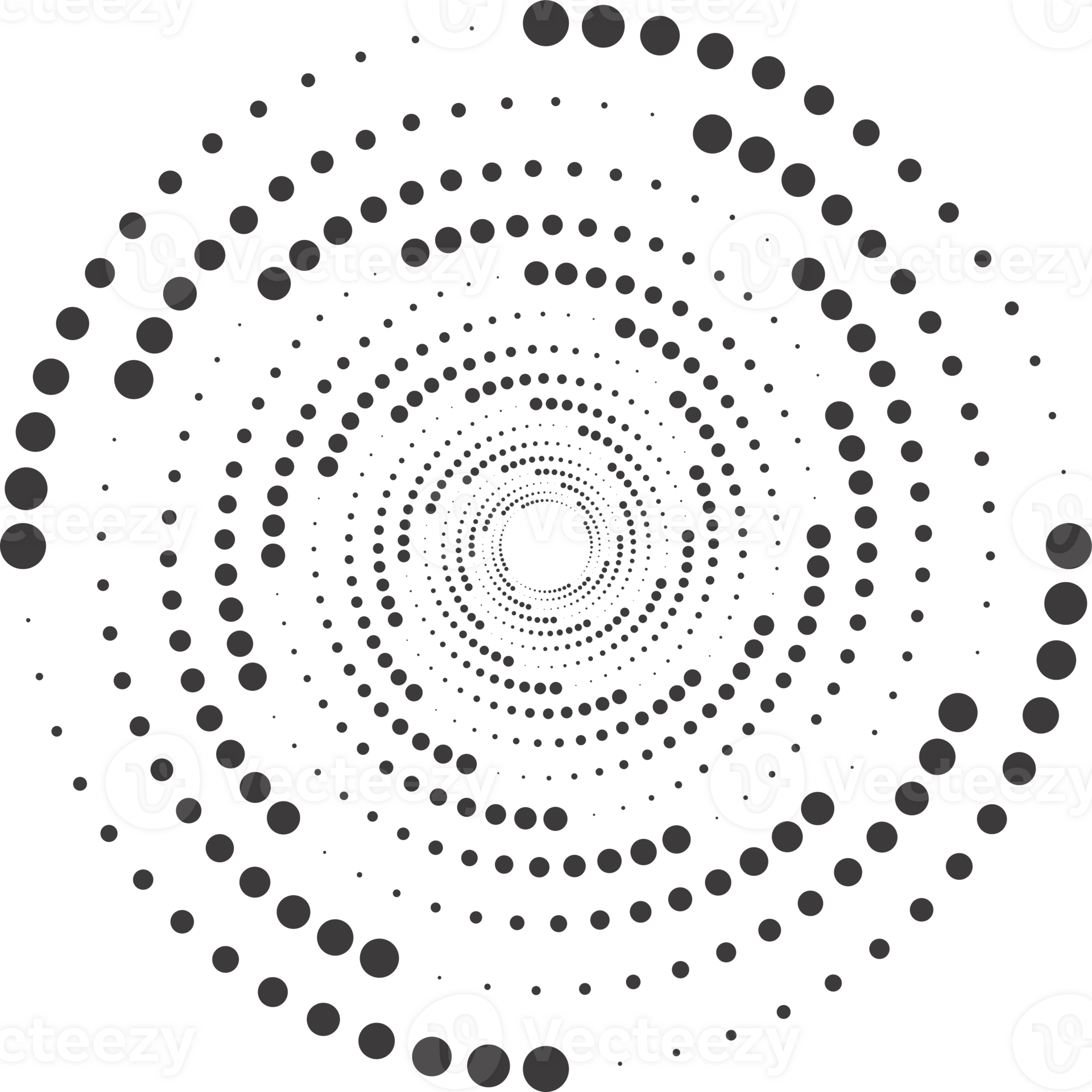 Dotted circle pattern. Abstract half tone graphic. Circular textured ...