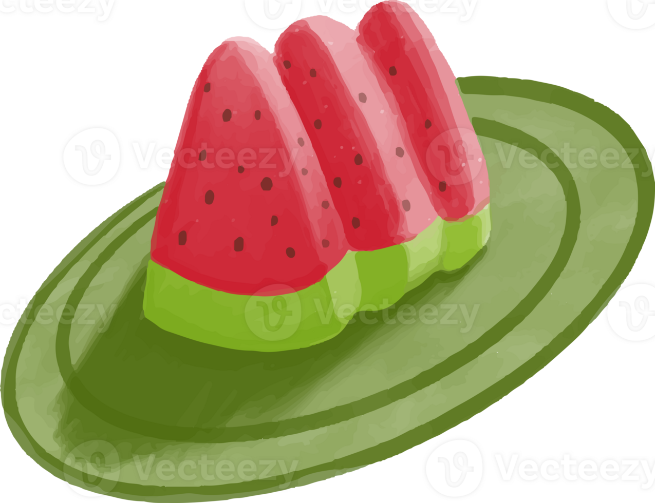 Watermelon Watercolor Illustration 29754197 Png