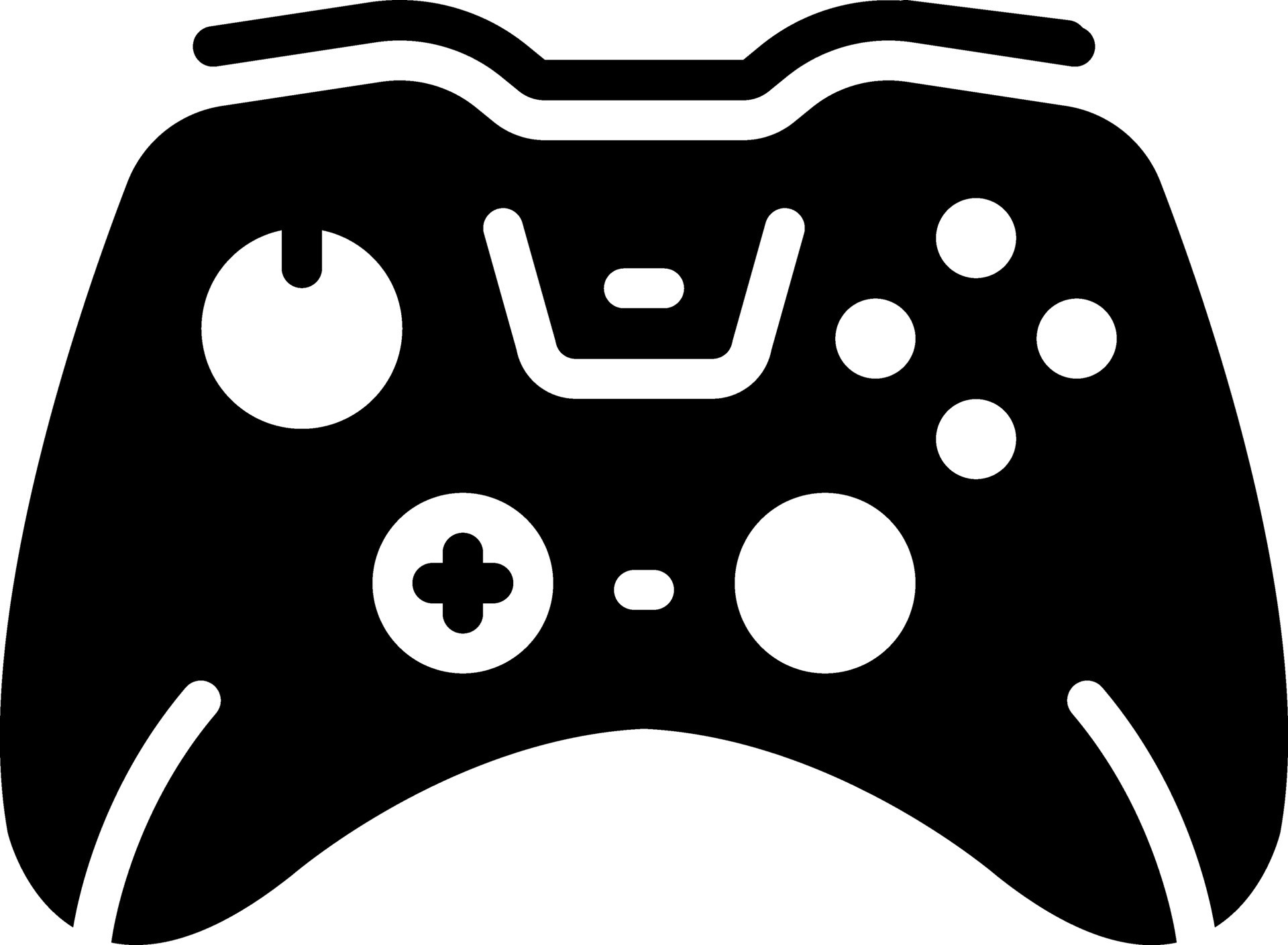 solid icon for controller 29754417 Vector Art at Vecteezy