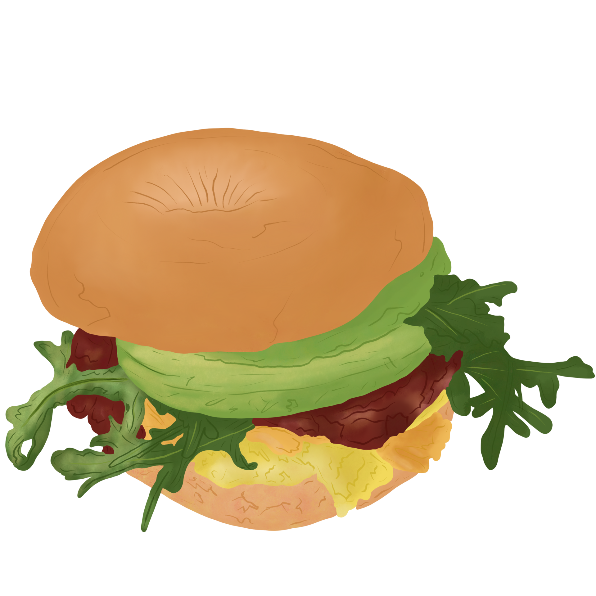 Bagel Sandwich With Bacon Cheese 29754453 Png