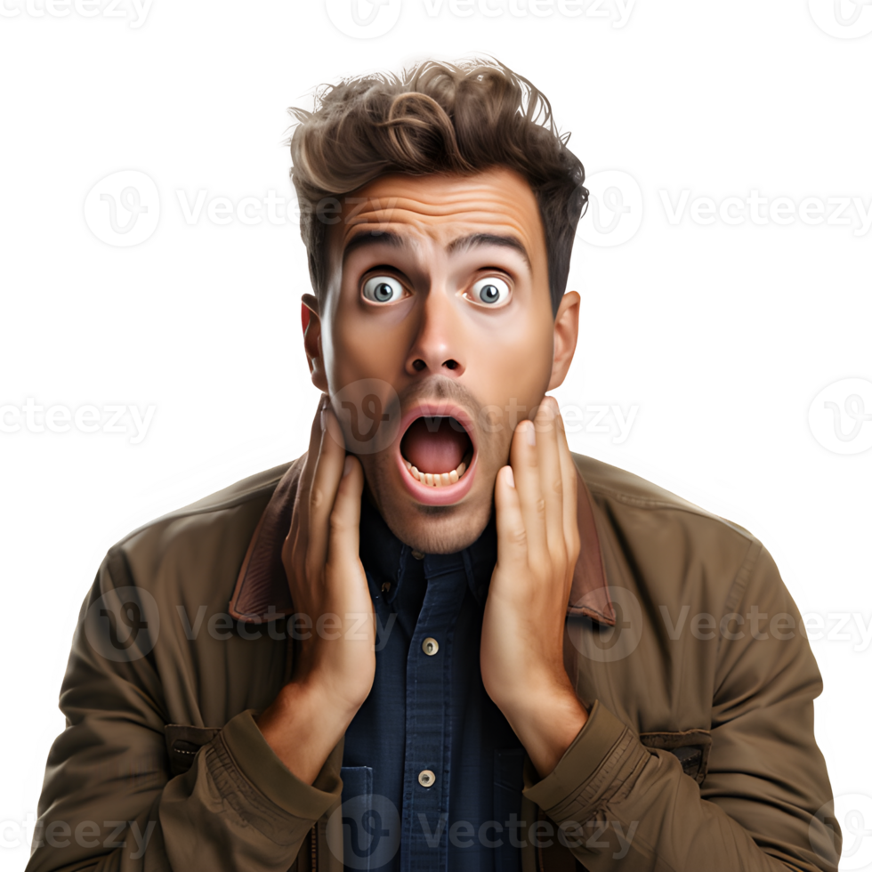 Shocked Man PNGs for Free Download