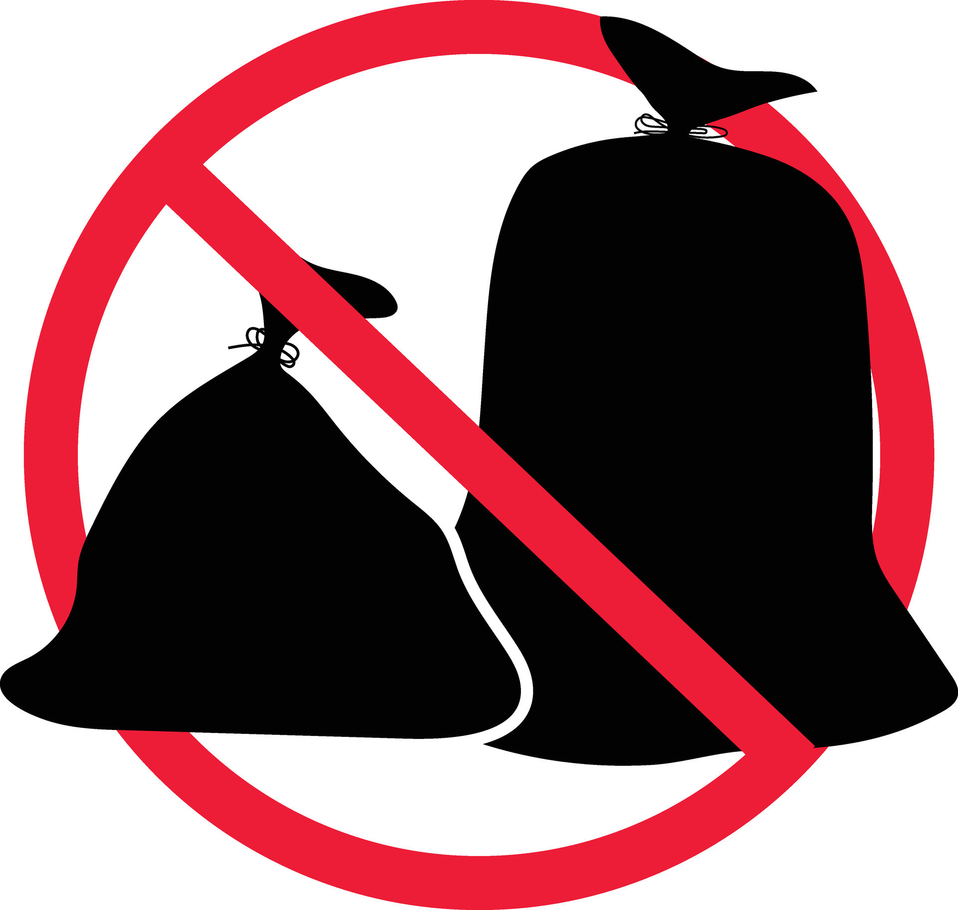 No Garbage, Trash Prohibition Icon Sign 29775539 Vector Art at Vecteezy
