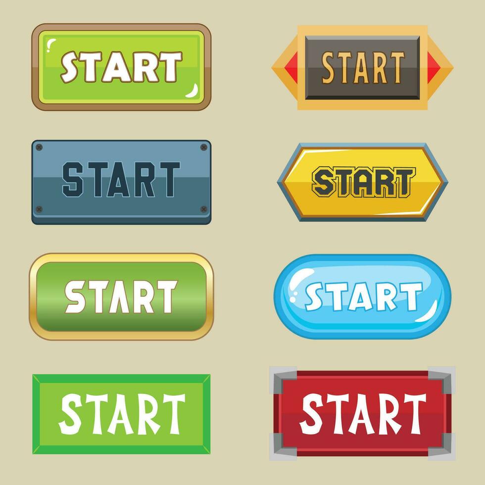 The Illustration of Start Button Game Pack 29783307 Vector Art at Vecteezy The Illustration of Start Button Game Pack 29783307 Vector Art at Vecteezy