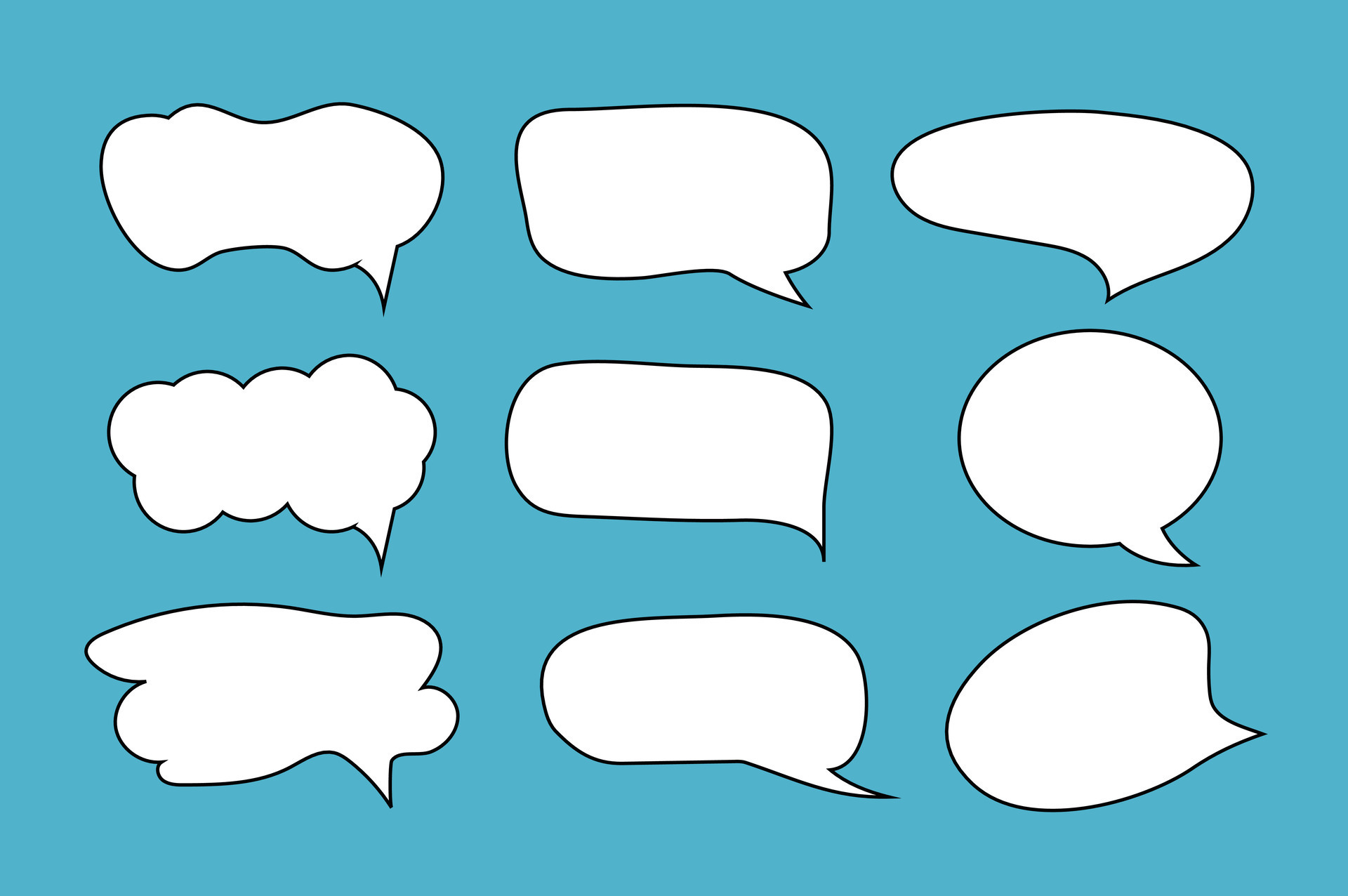 Set of callout, speech bubbles, chats, elements icons, vector ... Set of callout, speech bubbles, chats, elements icons, vector ...