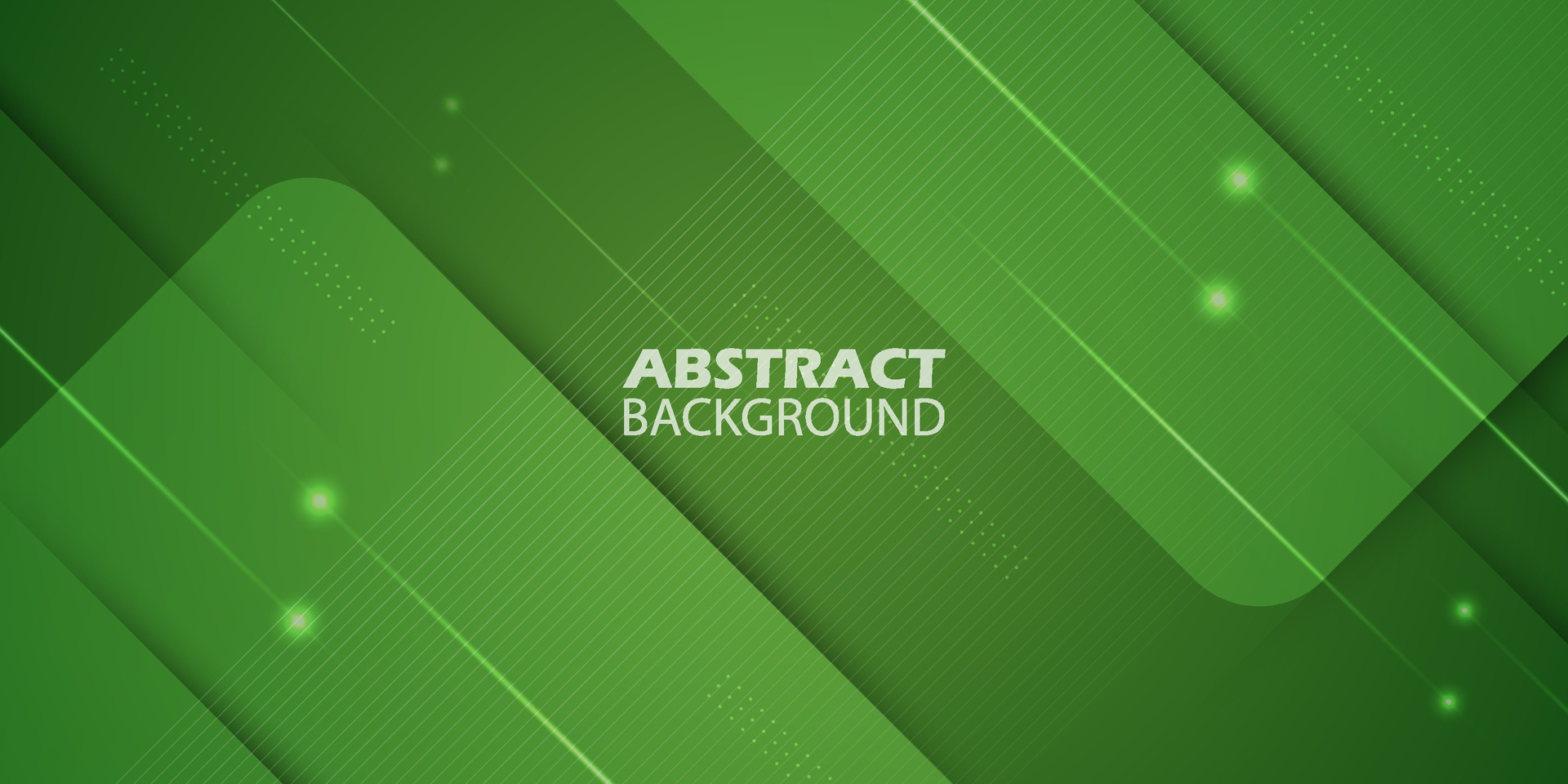 Abstract green geometric background overlap template vector with ...